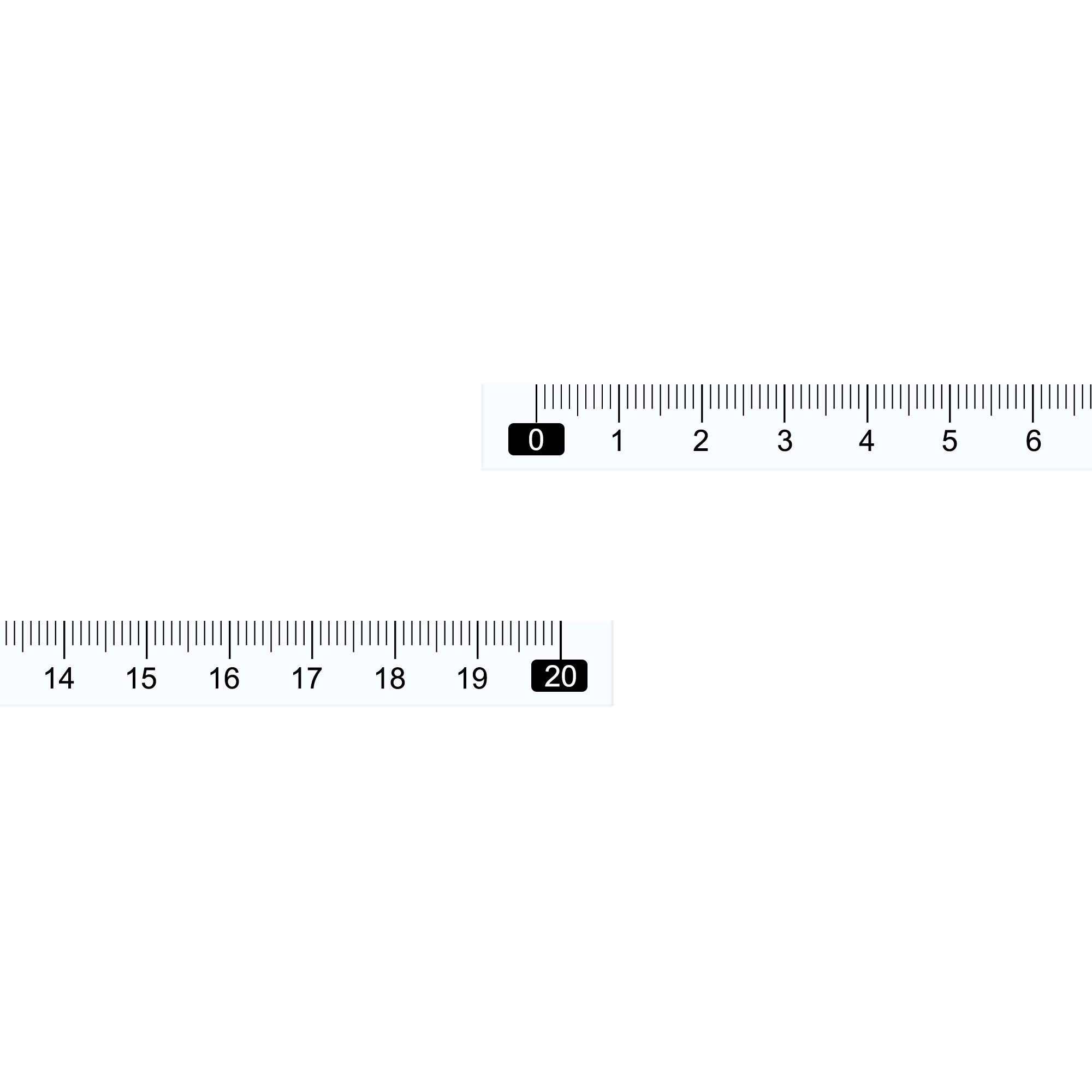 Uxcell 10Pcs Adhesive Tape Measure 20cm Left to Right Sticky Workbench ...