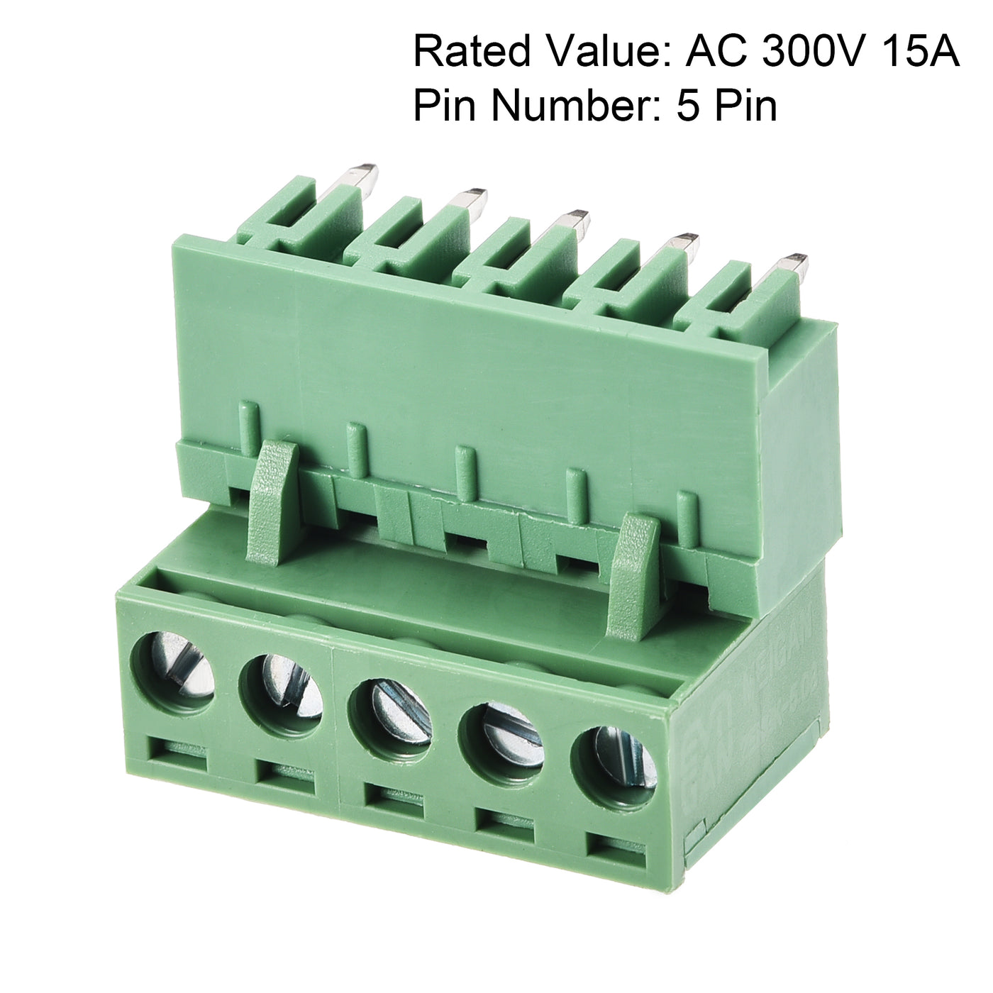 Uxcell 5-Pin 5.08mm Pitch Right Angle PCB Screw Terminal Block Connector 10 Sets | Harfington