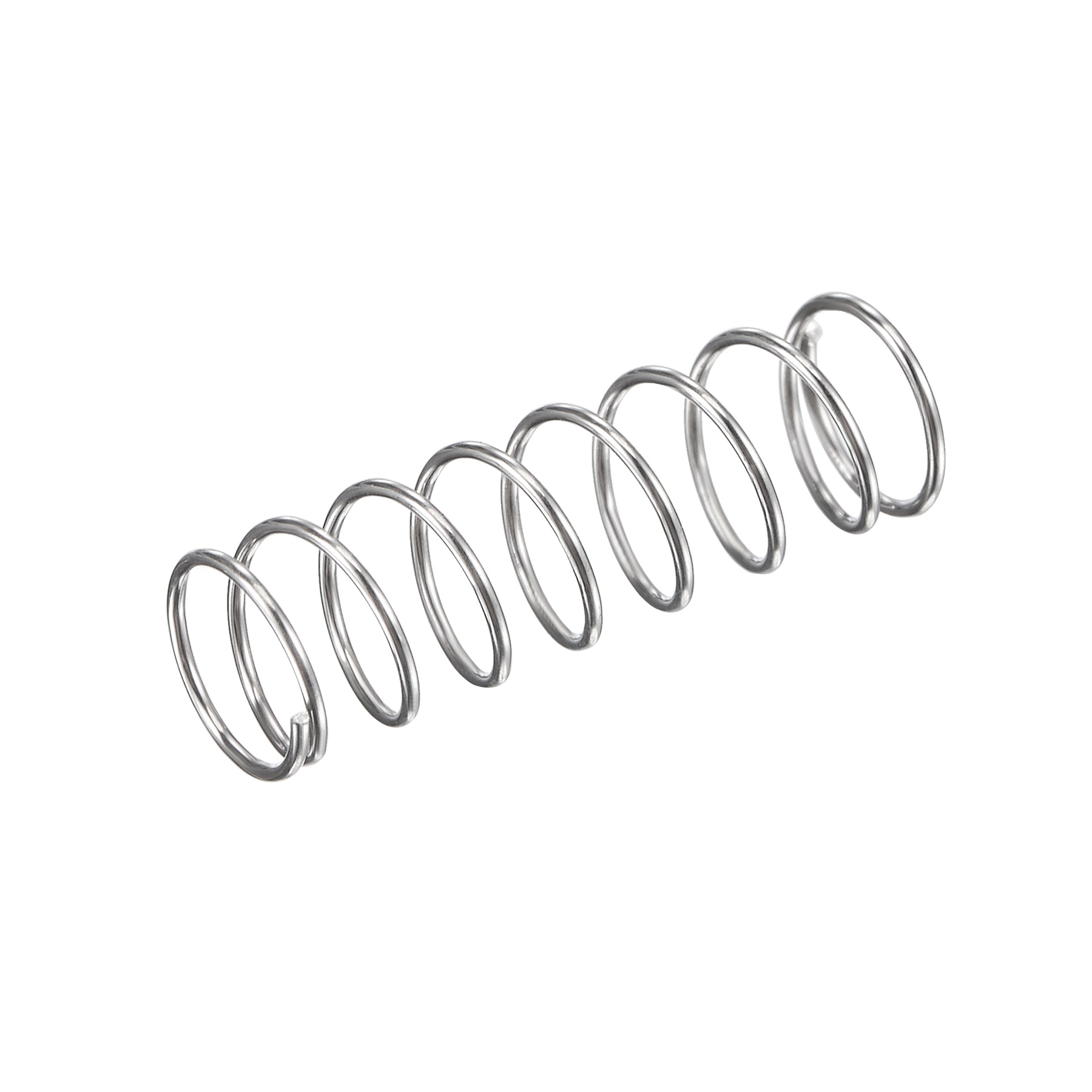 Uxcell 5mmx0.4mmx15mm 304 Stainless Steel Compression Spring 2N Load ...