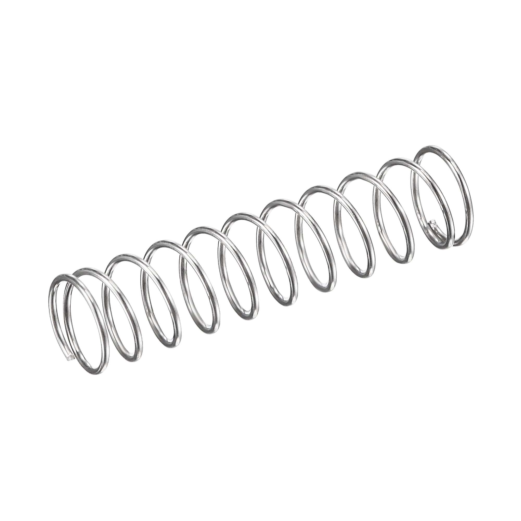 Uxcell 5mmx0.4mmx20mm 304 Stainless Steel Compression Spring 2N Load ...