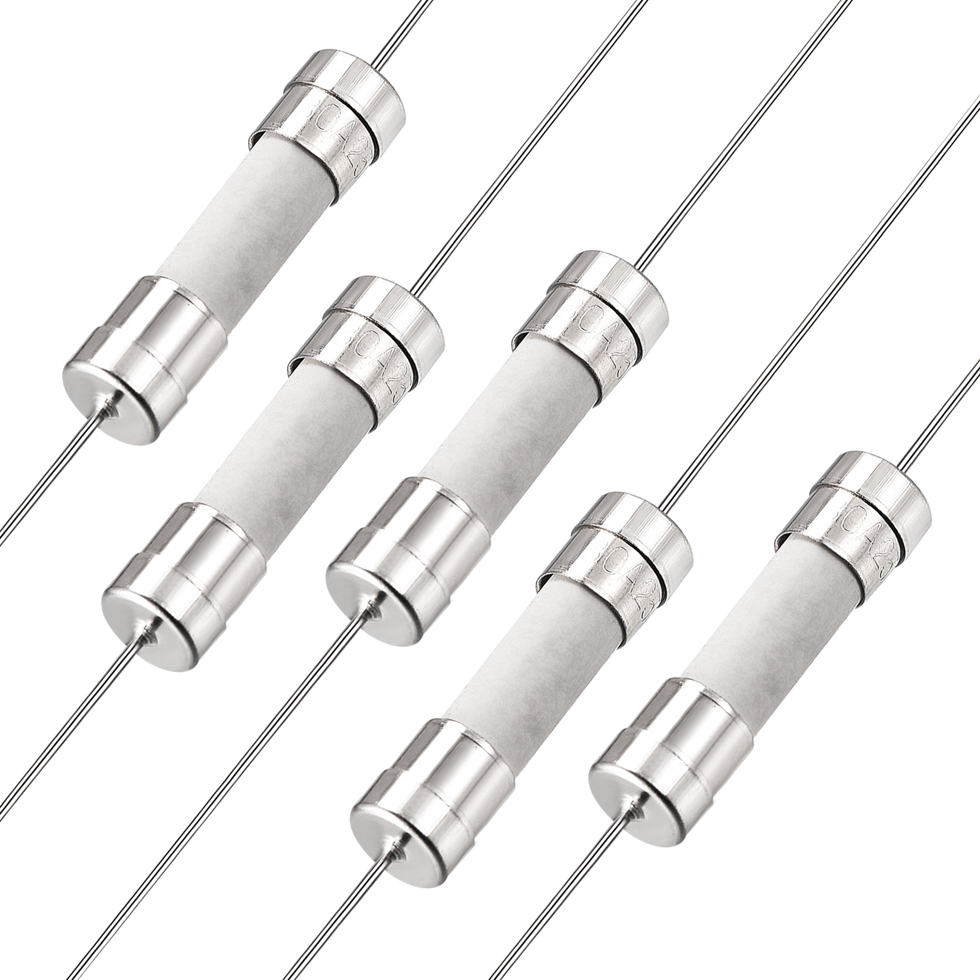 Uxcell Fast Blow Fuse Lead Wire Ceramic Fuses 5mm x 20mm 250V F30A 5Pcs ...