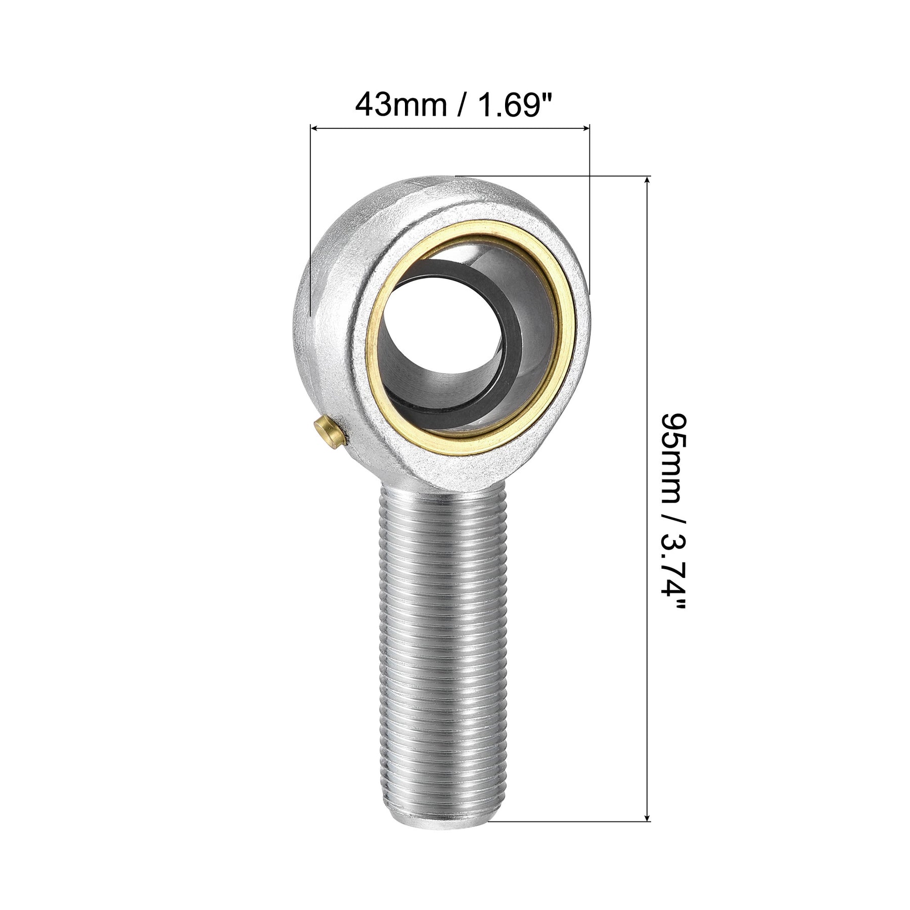 Uxcell POSB12 Rod End Bearing 3/4-inch Bore 3/4-16 Male Thread Left Hand | Harfington