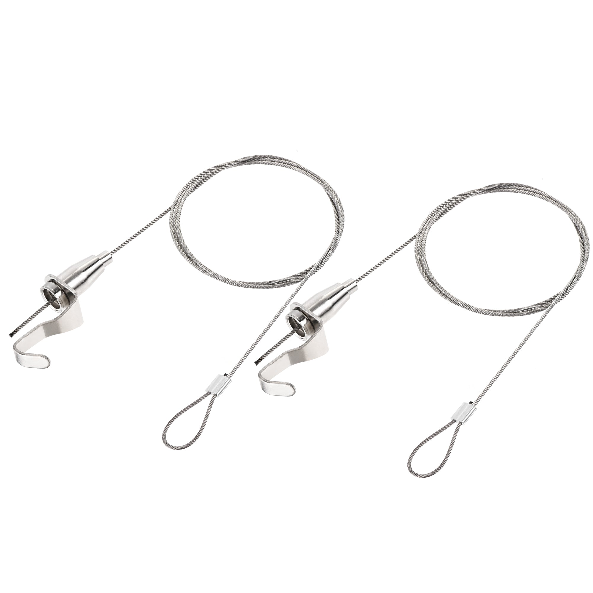 Uxcell Picture Hanging Wire Kit, 2pcs 1M Adjustable Rail Hanging System ...