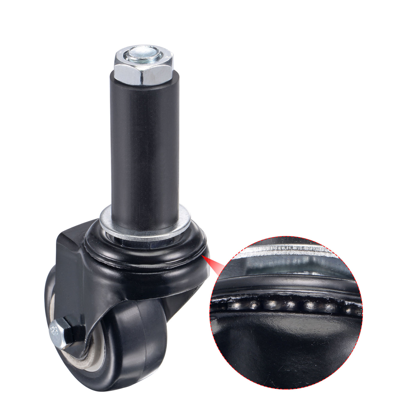 Uxcell Swivel Expanding Stem Caster Load Capacity, for Kitchen Prep ...