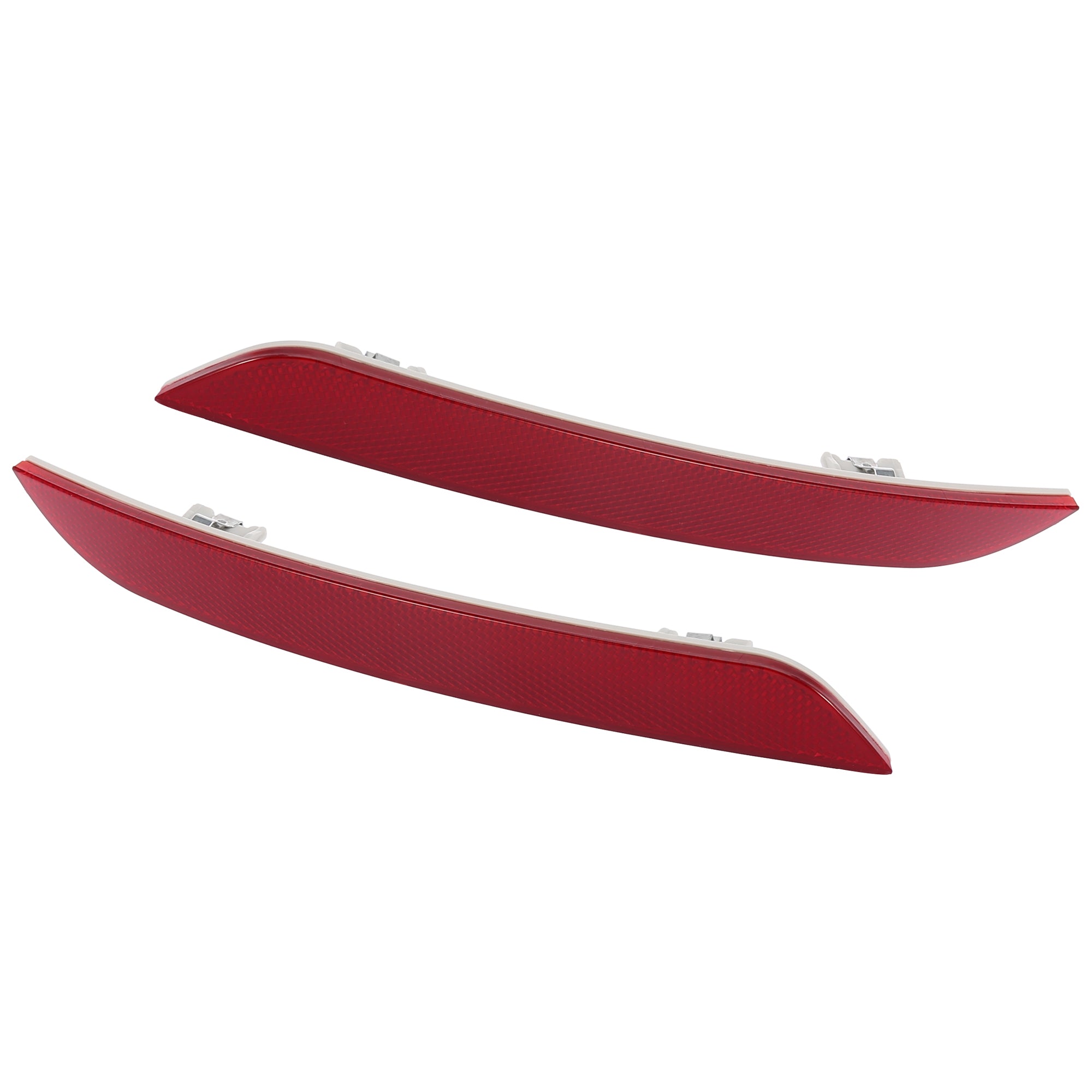 1 Pair Car Rear Bumper Reflector Strip Cover Left Right Side ...