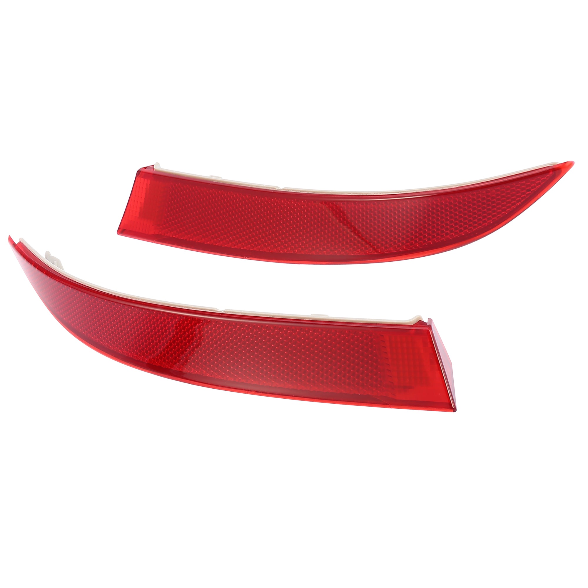 1 Pair Car Rear Bumper Reflector Strip Cover Left Right Side ...