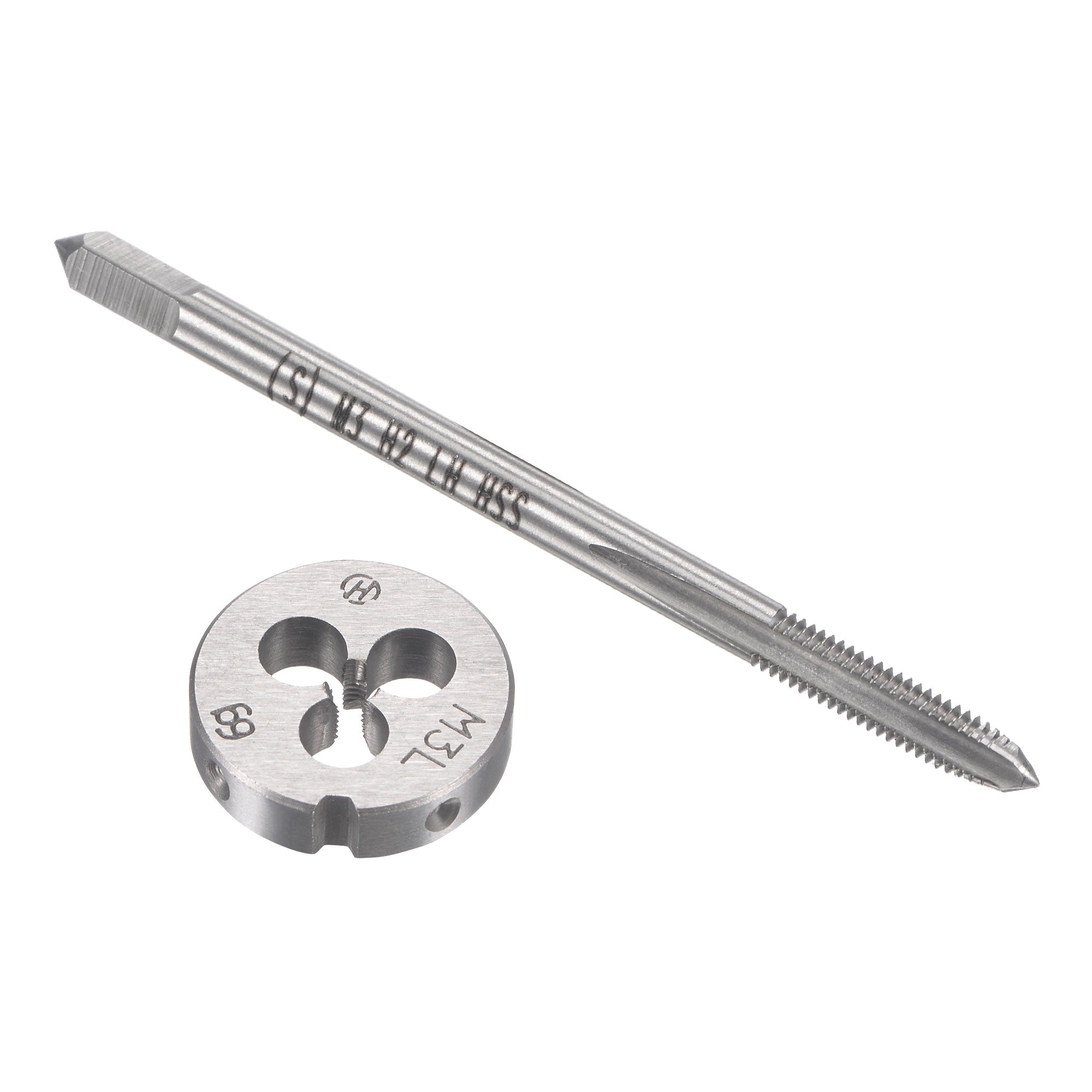 Tap and Die Set Thread Tap with Round Die Screw Tapping Tool | Harfington