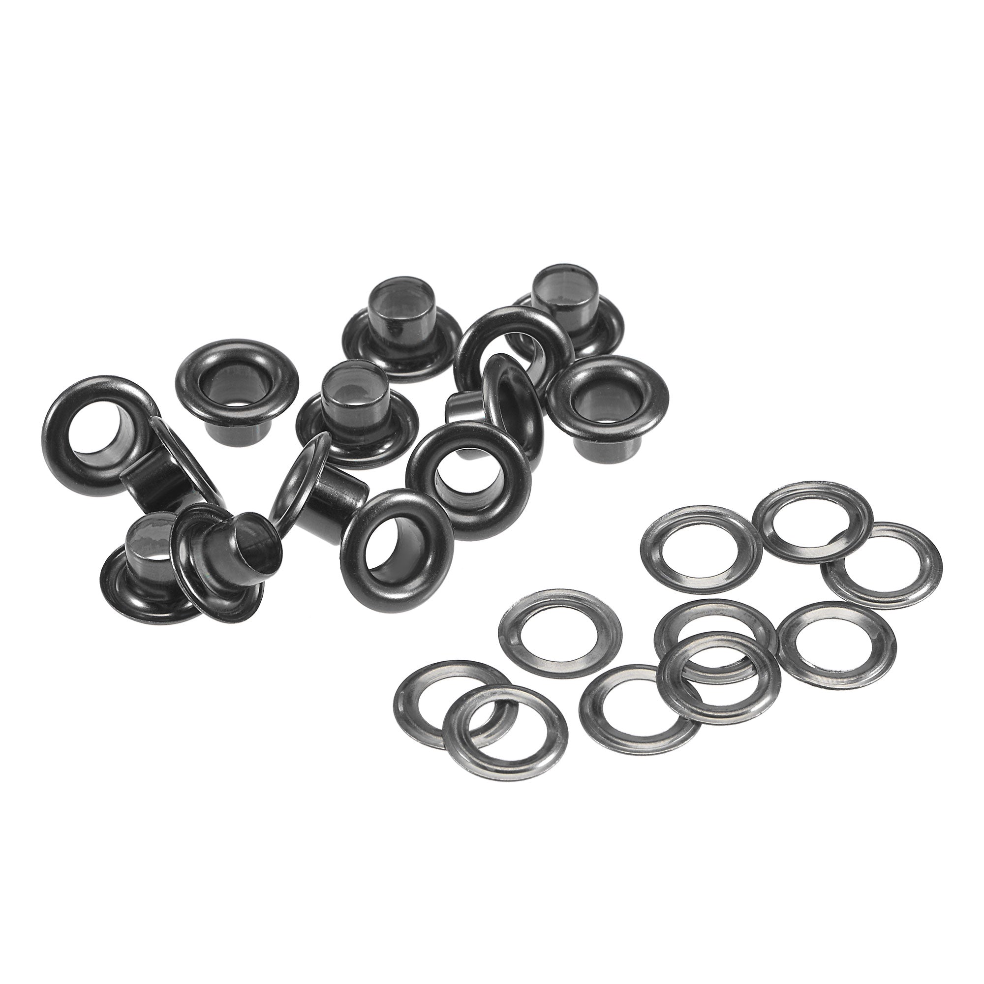 Uxcell Eyelet with Washer 9x4.5x4.7mm Copper Grommet Chrome Plated ...