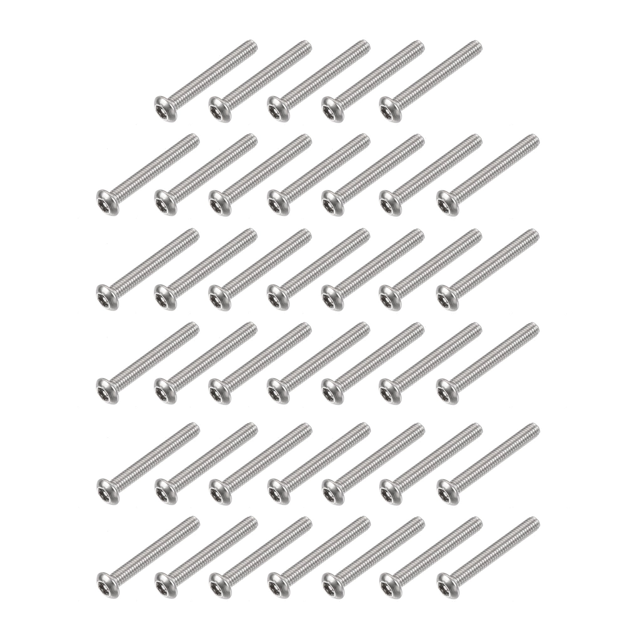 Uxcell M4x30mm Torx Security Machine Screw, 40pcs Pan Head Screws ...