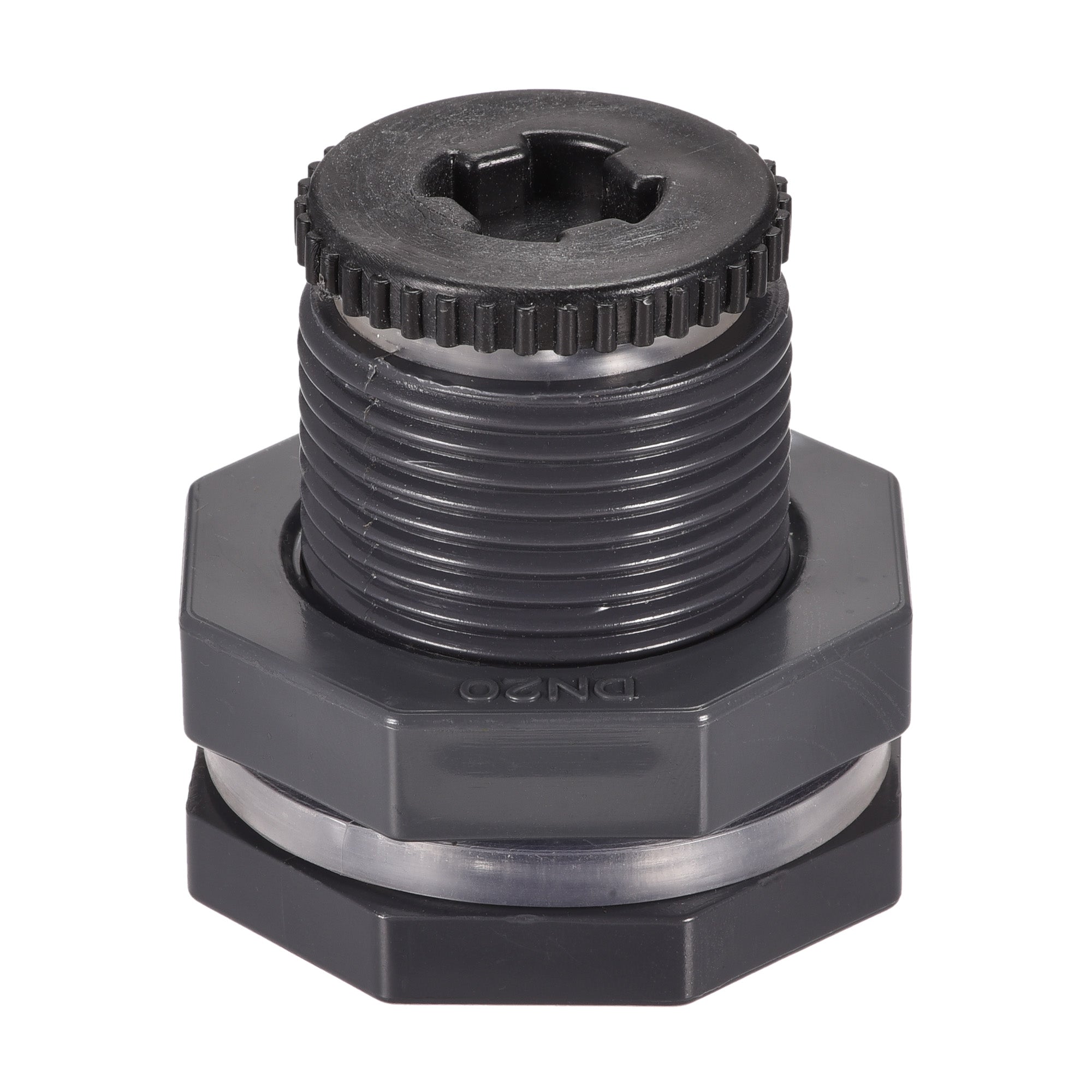 Uxcell PVC Bulkhead Tank Adapter with Plug Fitting G1/2 Thread for Rain ...