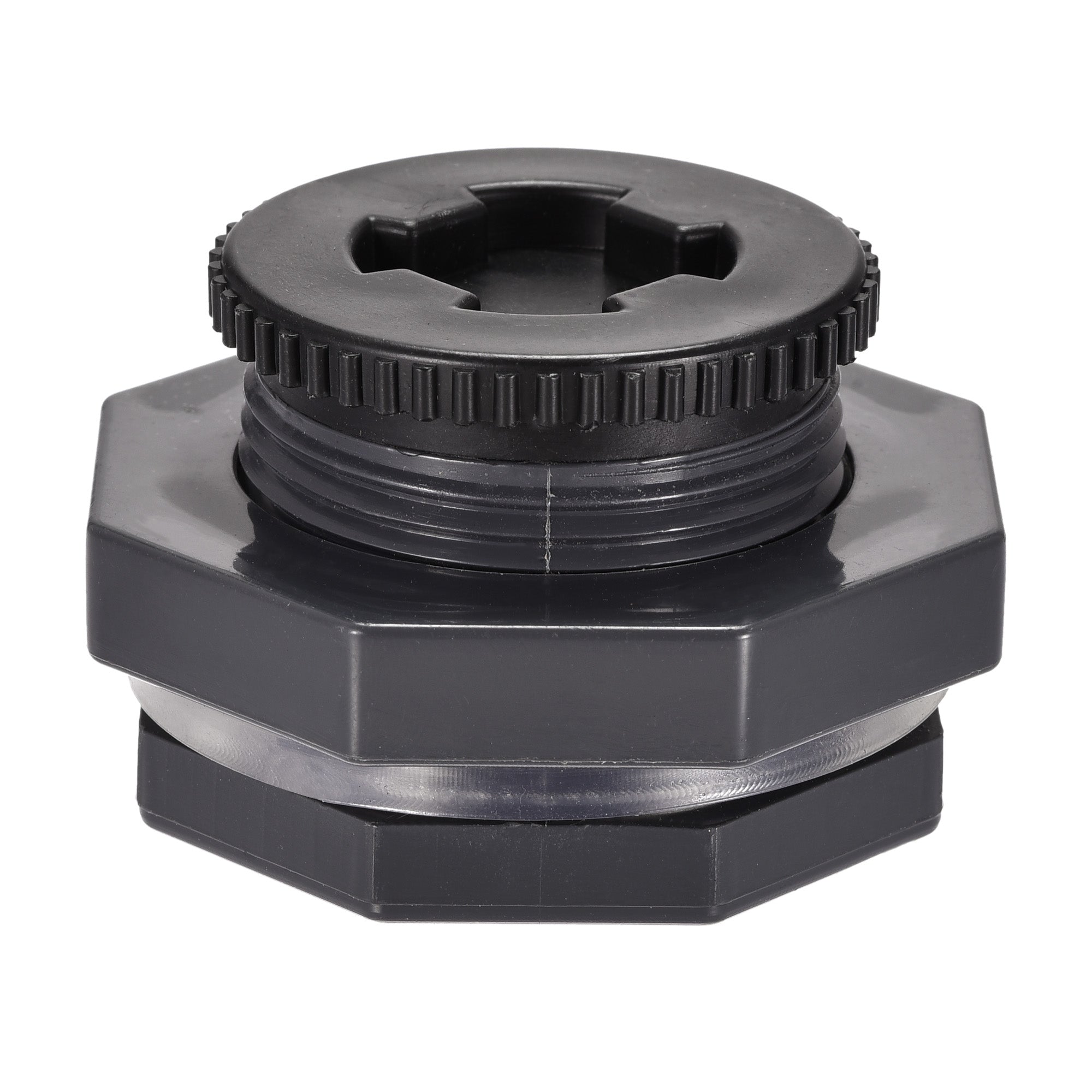 Uxcell PVC Bulkhead Tank Adapter with Plug Fitting G1 Thread for Rain ...