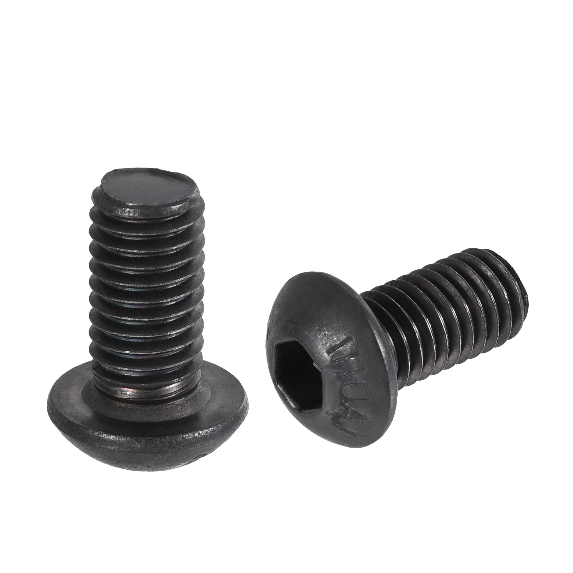 Uxcell M8x16mm Hex Socket Button Head Cap Bolts Screws Carbon Steel ...