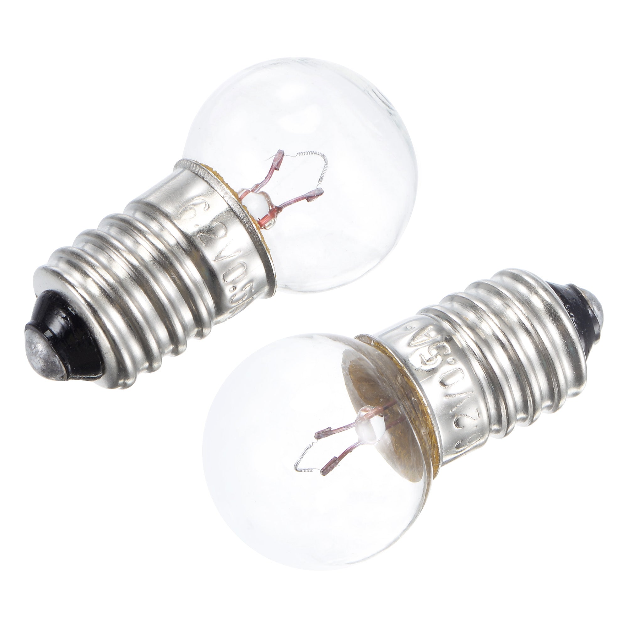 E10 Screw Base Miniature Bulbs DC 6.2V Warm Yellow Light Mini Lamps ...