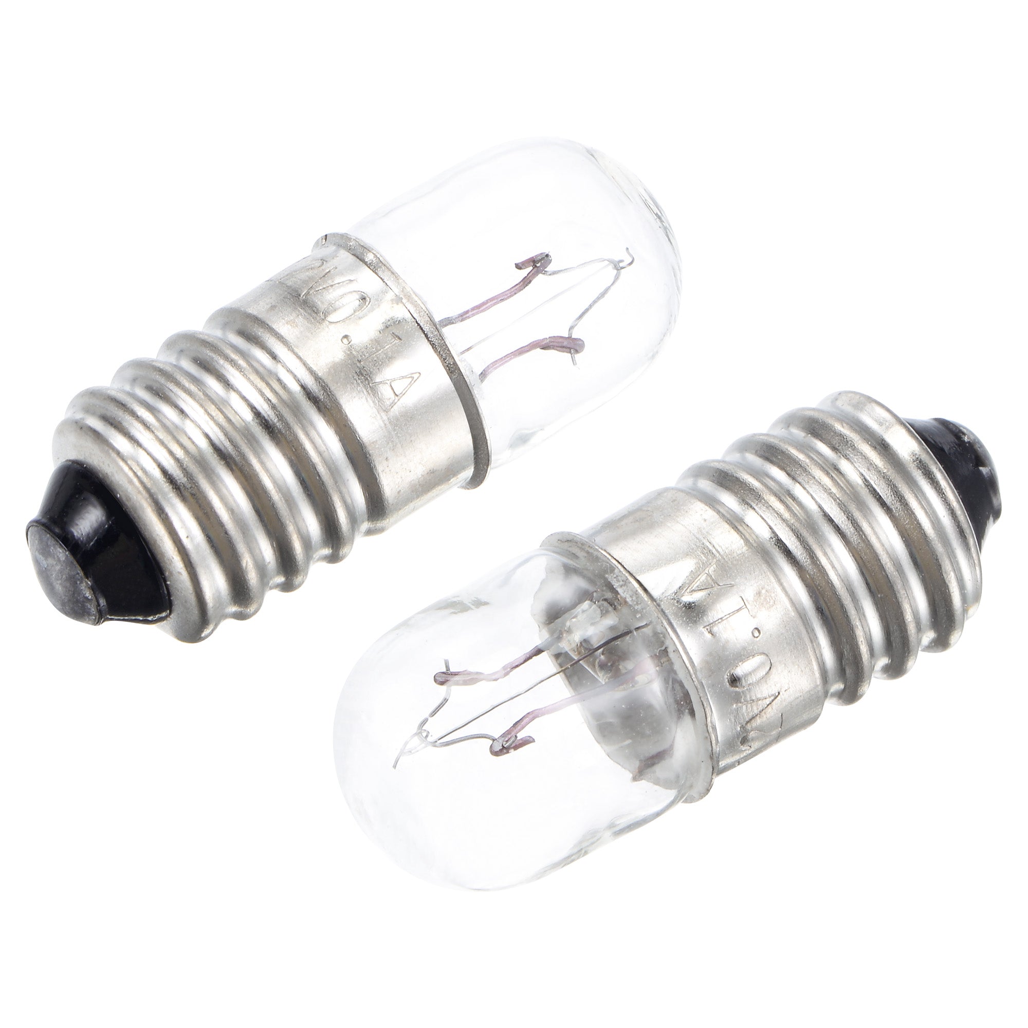 E10 Screw Base Miniature Bulbs DC 12V Warm Yellow Light Mini Lamps ...