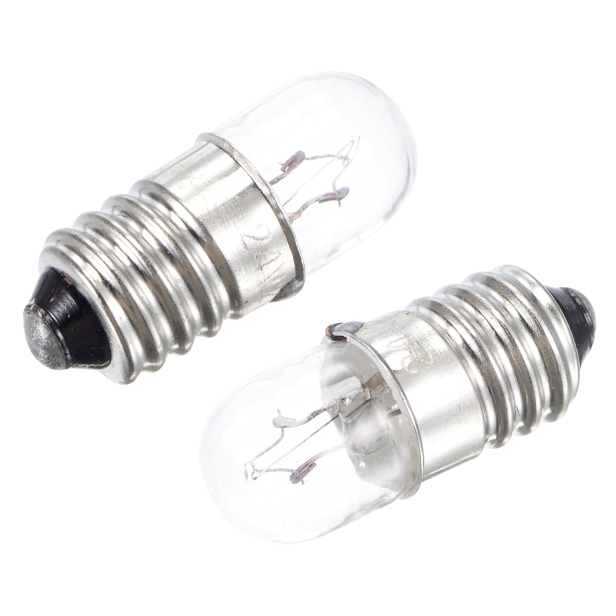 E10 Screw Base Miniature Bulbs DC 24V 0.1A Warm Yellow Light Mini Lamps ...