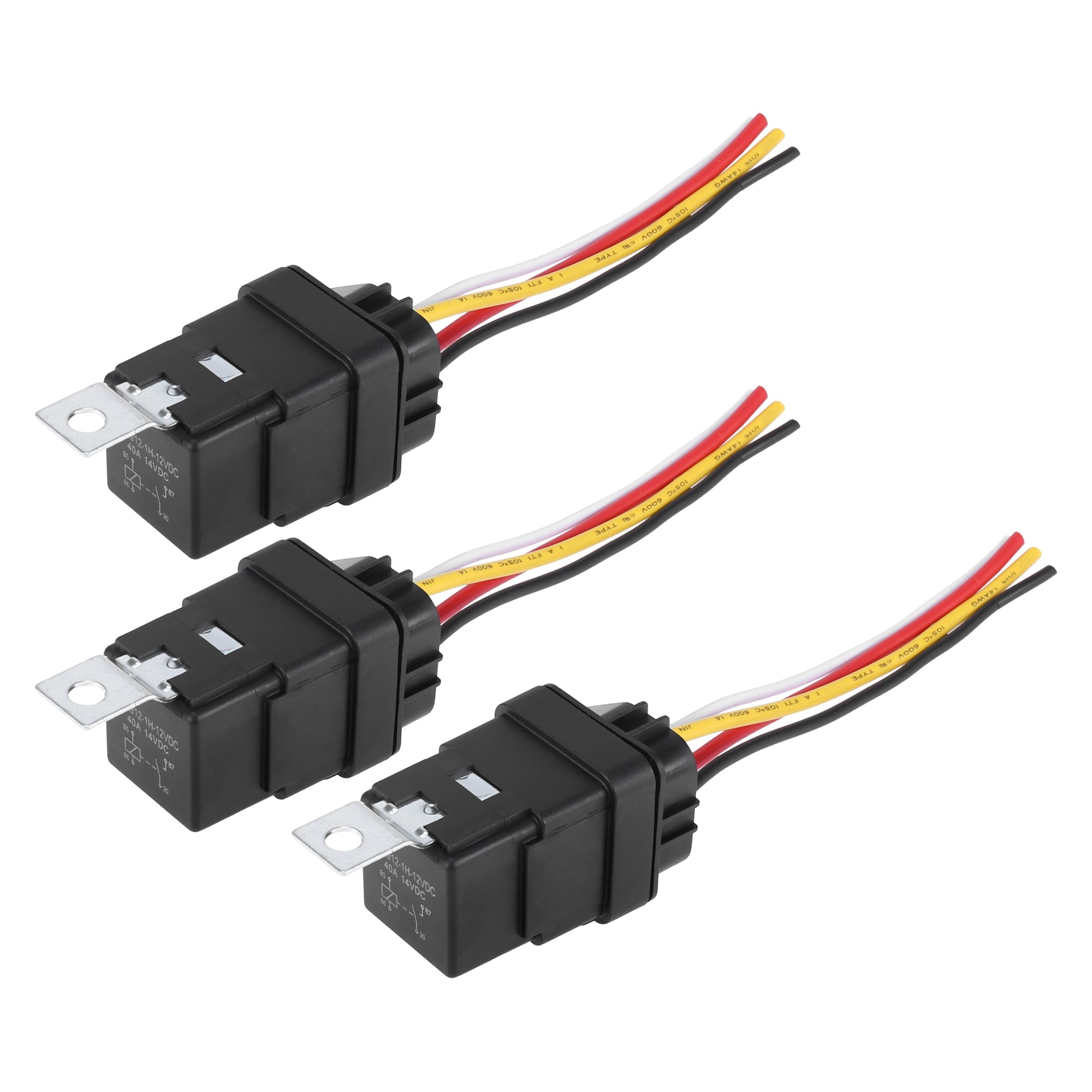 3pcs JD2912 4 Pin DC 12V 40A Universal Car Vehicle Motor Fuse Relay ...