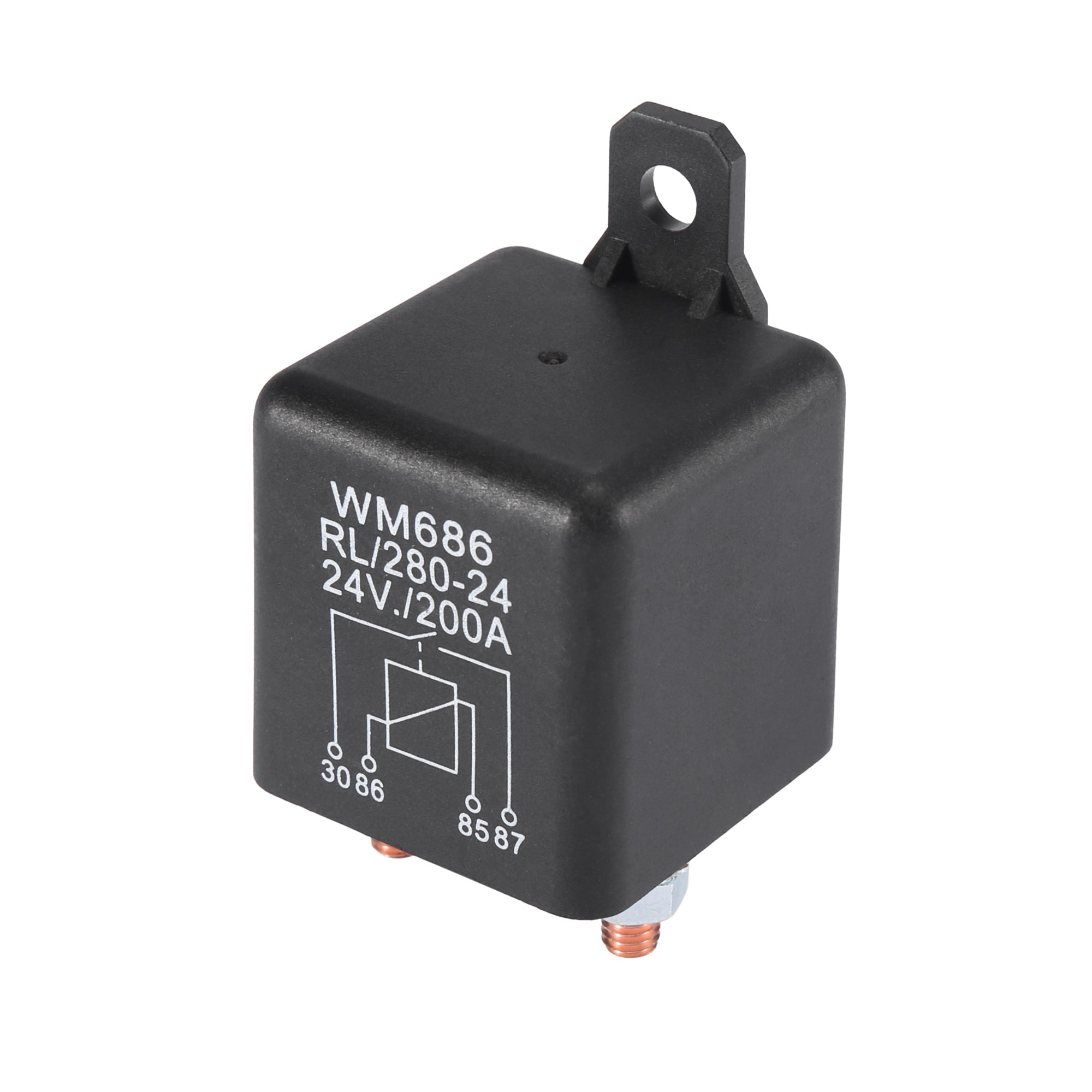WM686 4 Terminal DC 24V 200A Universal Car Vehicle Motor Fuse Relay ...