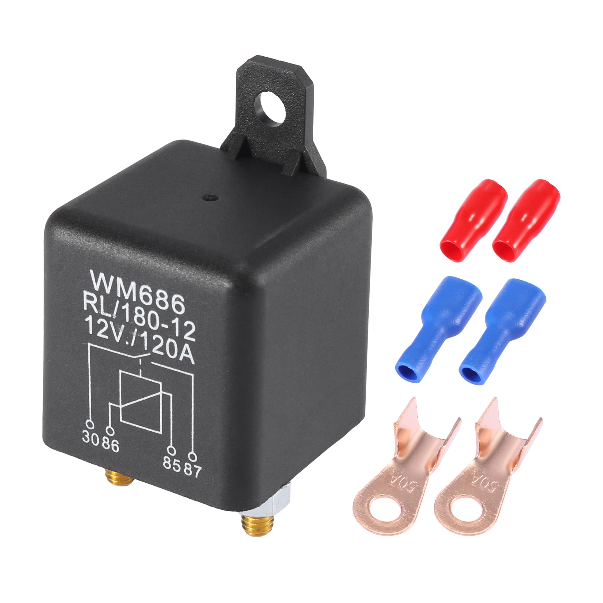 1 Set WM686 4 Terminal DC 12V 120A Universal Car Vehicle Motor Fuse ...