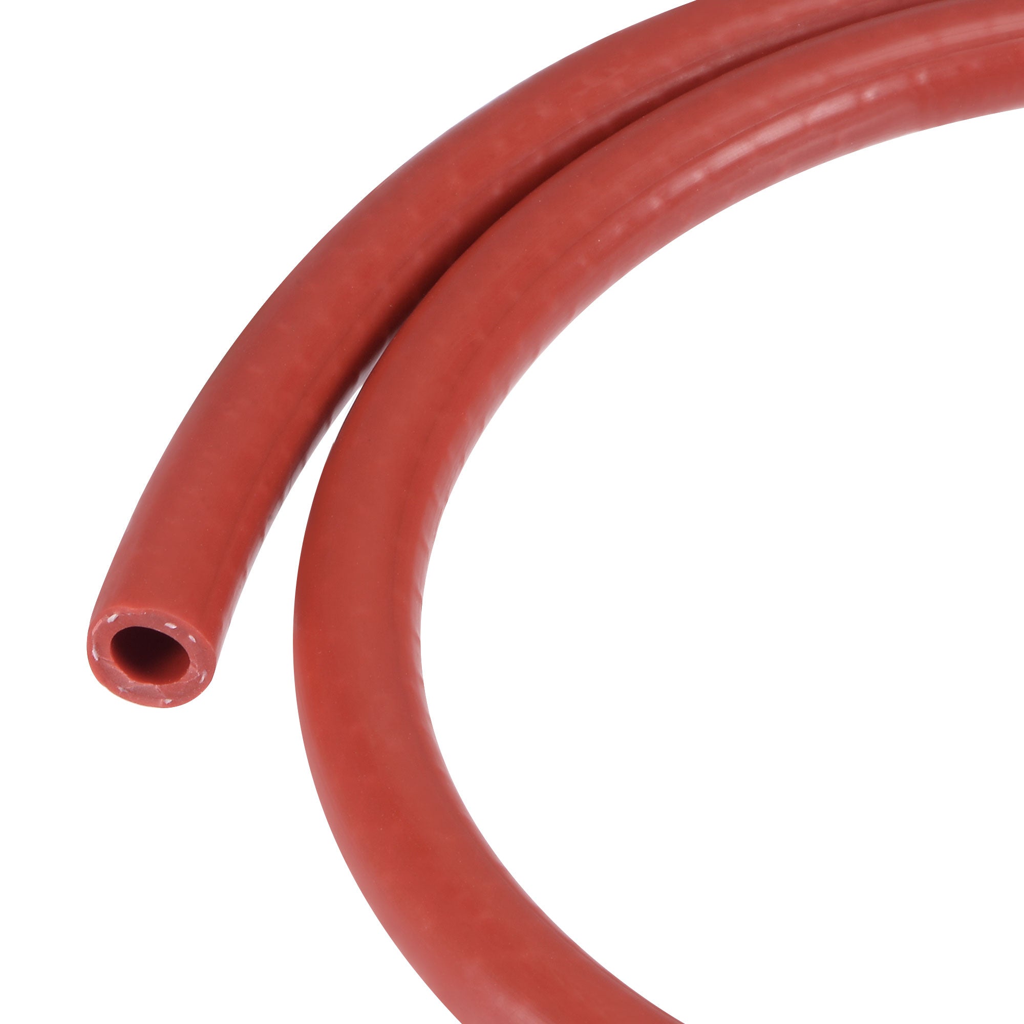 8mm ID 3mm Wall Thick Reinforced Silicone Vacuum Tubing 2m Red | Harfington