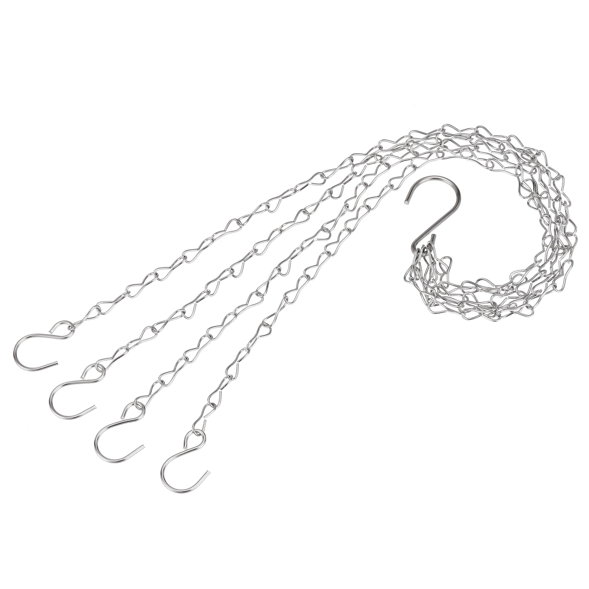 Hanging Chains 50cm Extension Link 4 Point Holder with S Shaped Hook ...