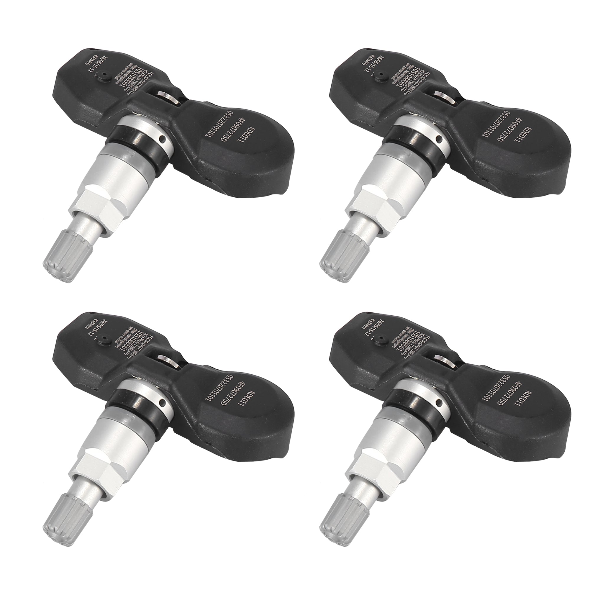 4pcs 433MHz 4F0907275D Tire Pressure Monitoring System Sensor TPMS ...