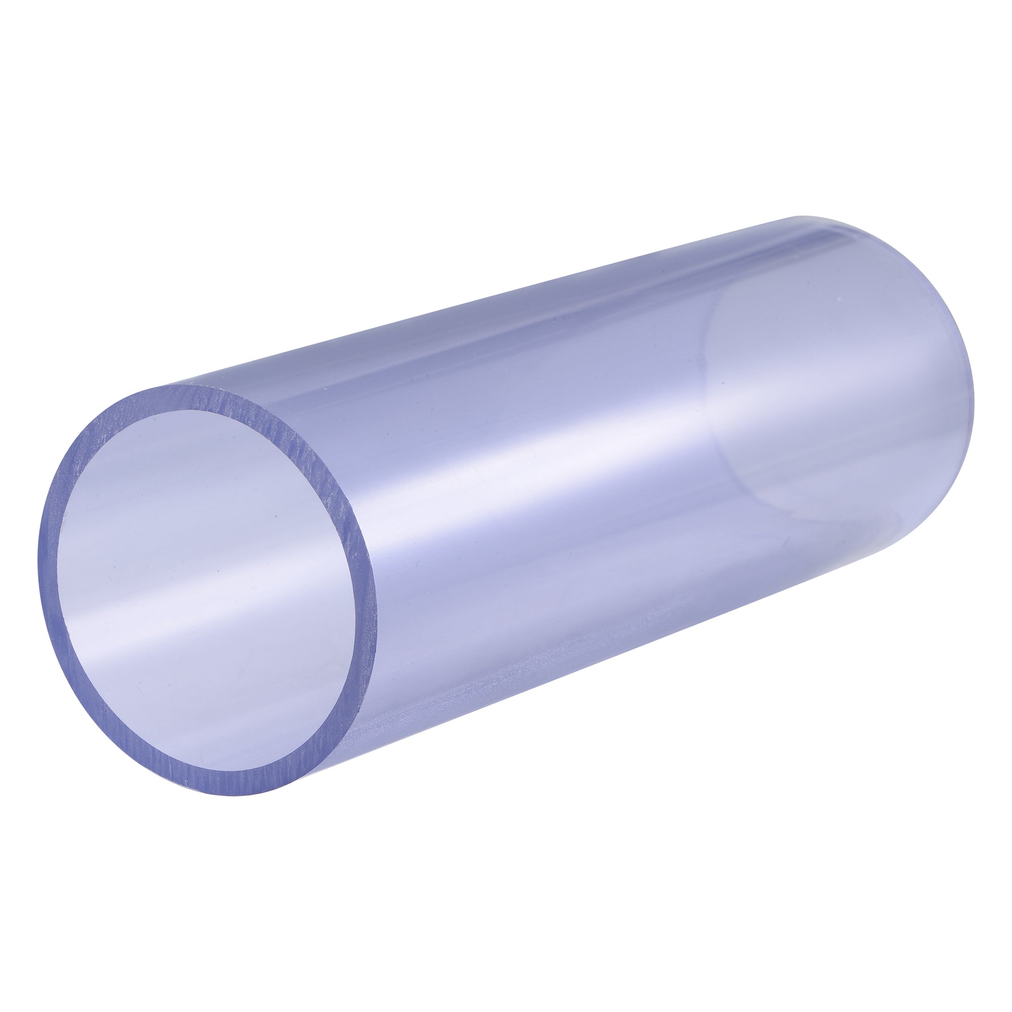 PVC Rigid Round Pipe 55mm ID 63mm OD 0.2m Transparent Blue High ...