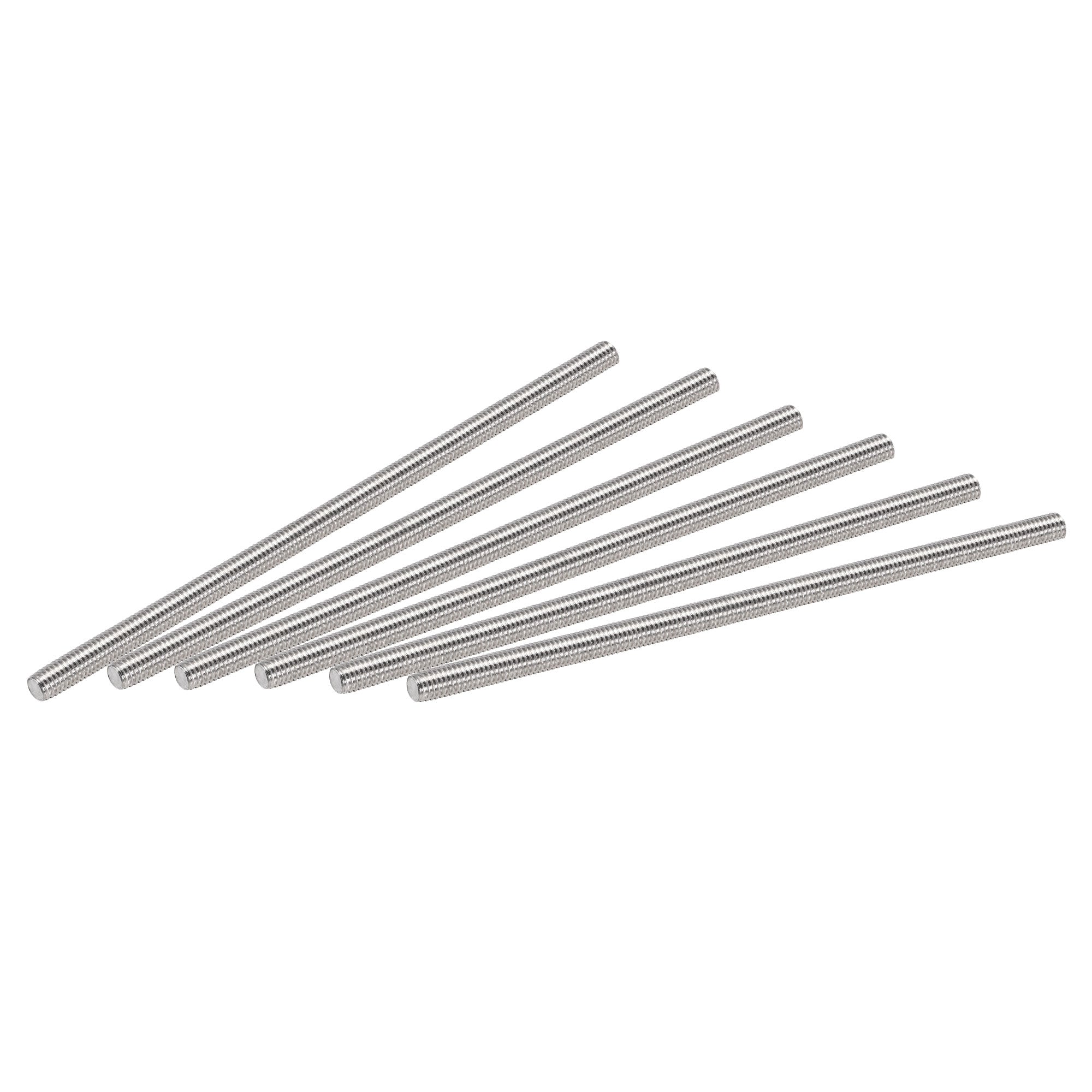 Uxcell 6Pcs M5 x 120mm Fully Threaded Rod 304 Stainless Steel Right ...