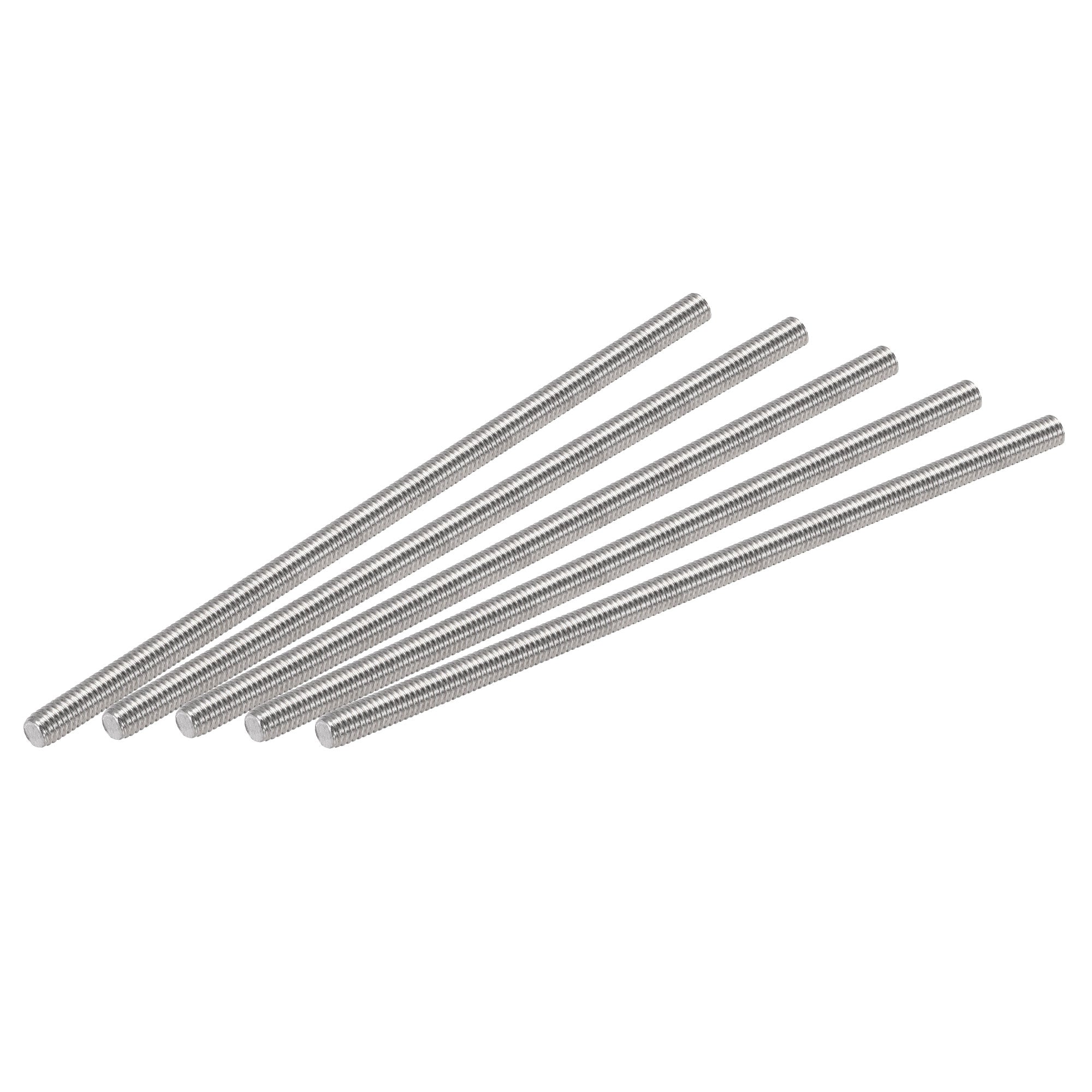 Uxcell 5Pcs M3 x 70mm Fully Threaded Rod 304 Stainless Steel Right Hand ...