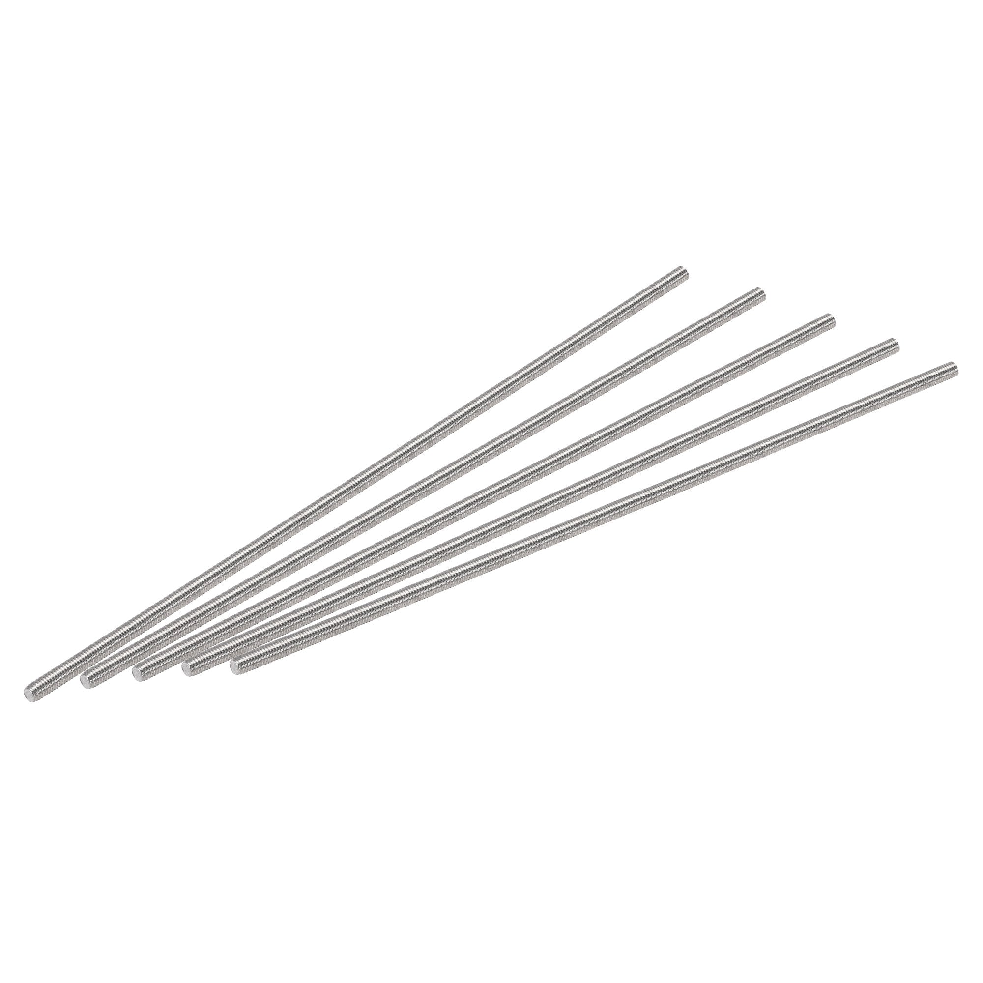 Uxcell 15Pcs M3 x 130mm Fully Threaded Rod 304 Stainless Steel Right ...