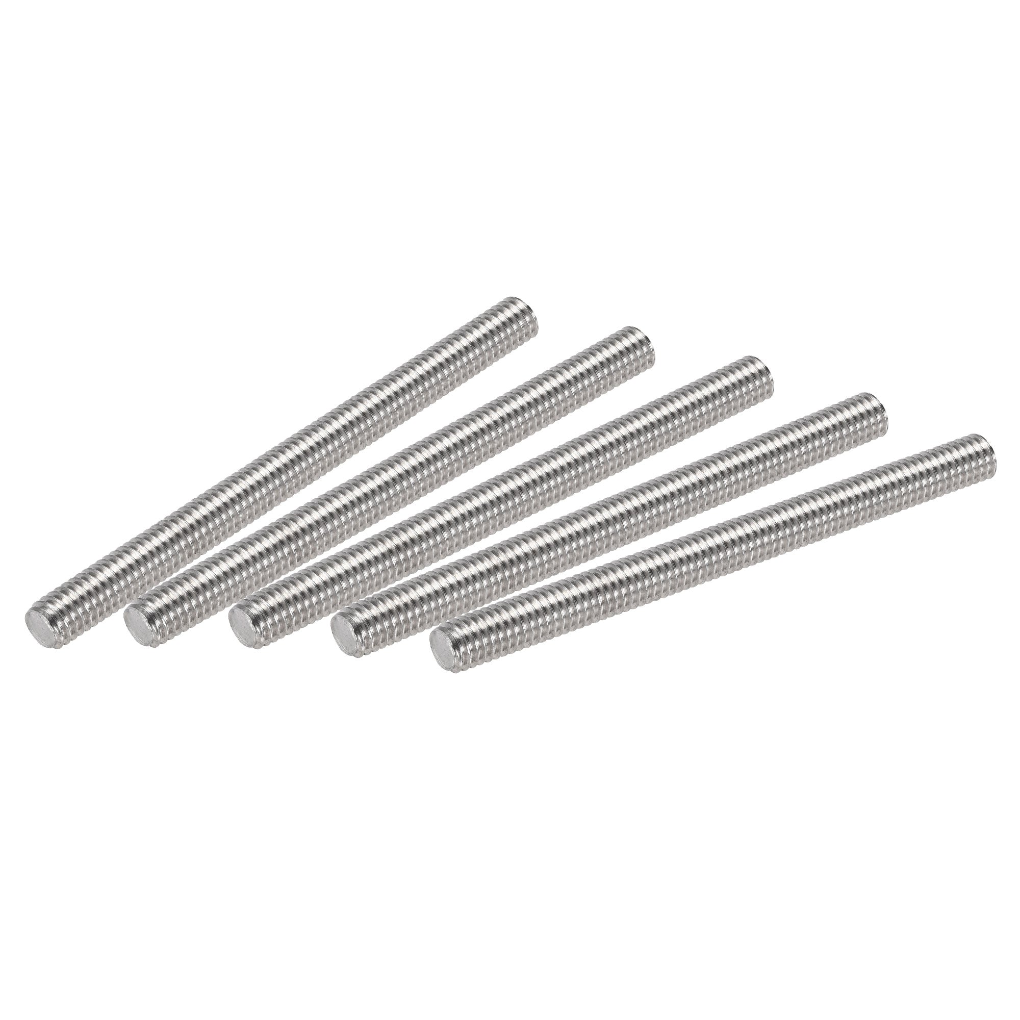 Uxcell 15Pcs M6 x 70mm Fully Threaded Rod 304 Stainless Steel Right ...