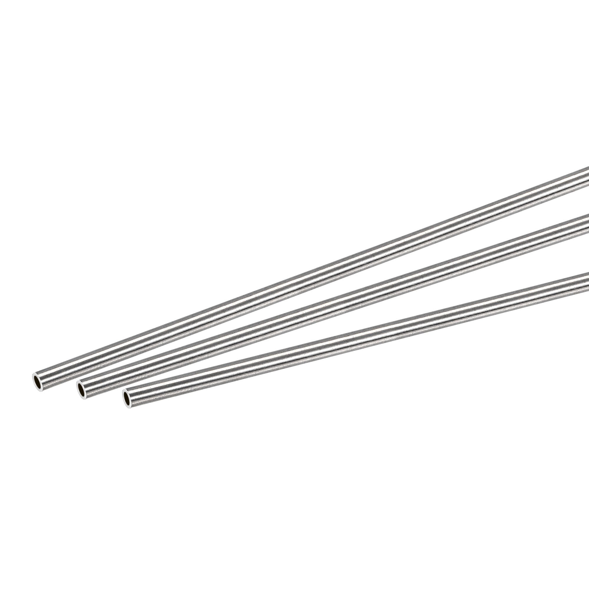 Uxcell 304 Stainless Steel Round Tube 3mm OD 0.8mm Wall Thickness 250mm ...