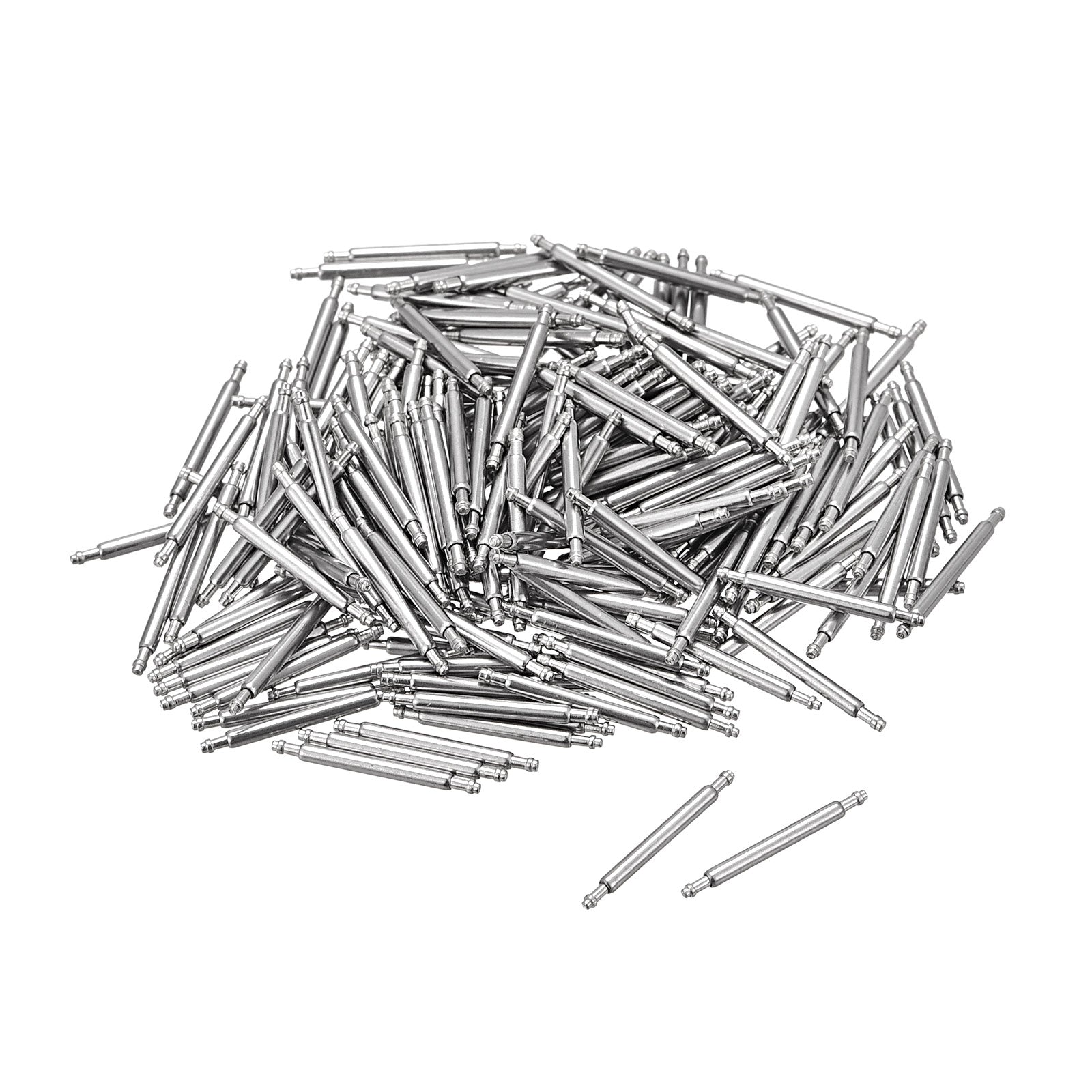 Uxcell 12mm Watch Band Pin 1.3mm Dia Steel Single Flanged End Spring ...