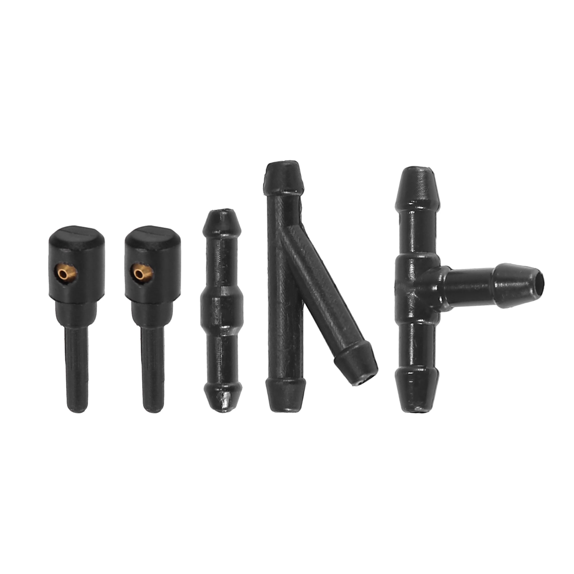 Rear Windshield Washer Nozzles Fit for VW Golf Jetta with Hose Connector - Pack of 5 Black ...