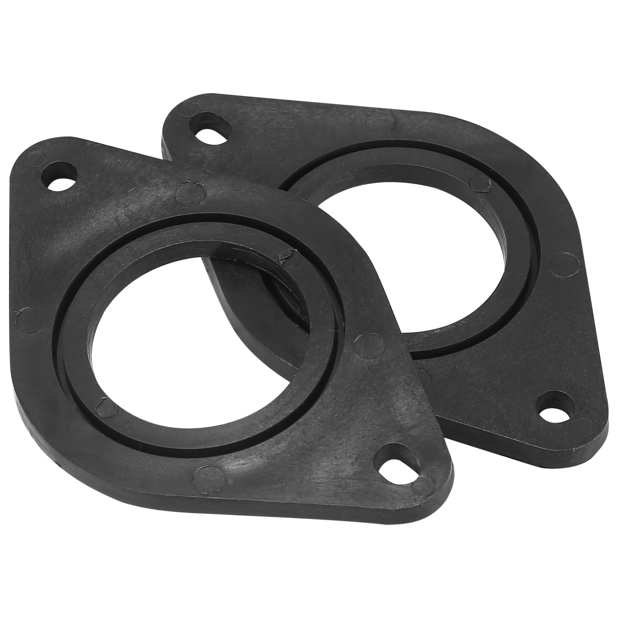 2 Pcs Black Plastic Car Tweeter Speaker Mounting Adapter Bracket Rings ...