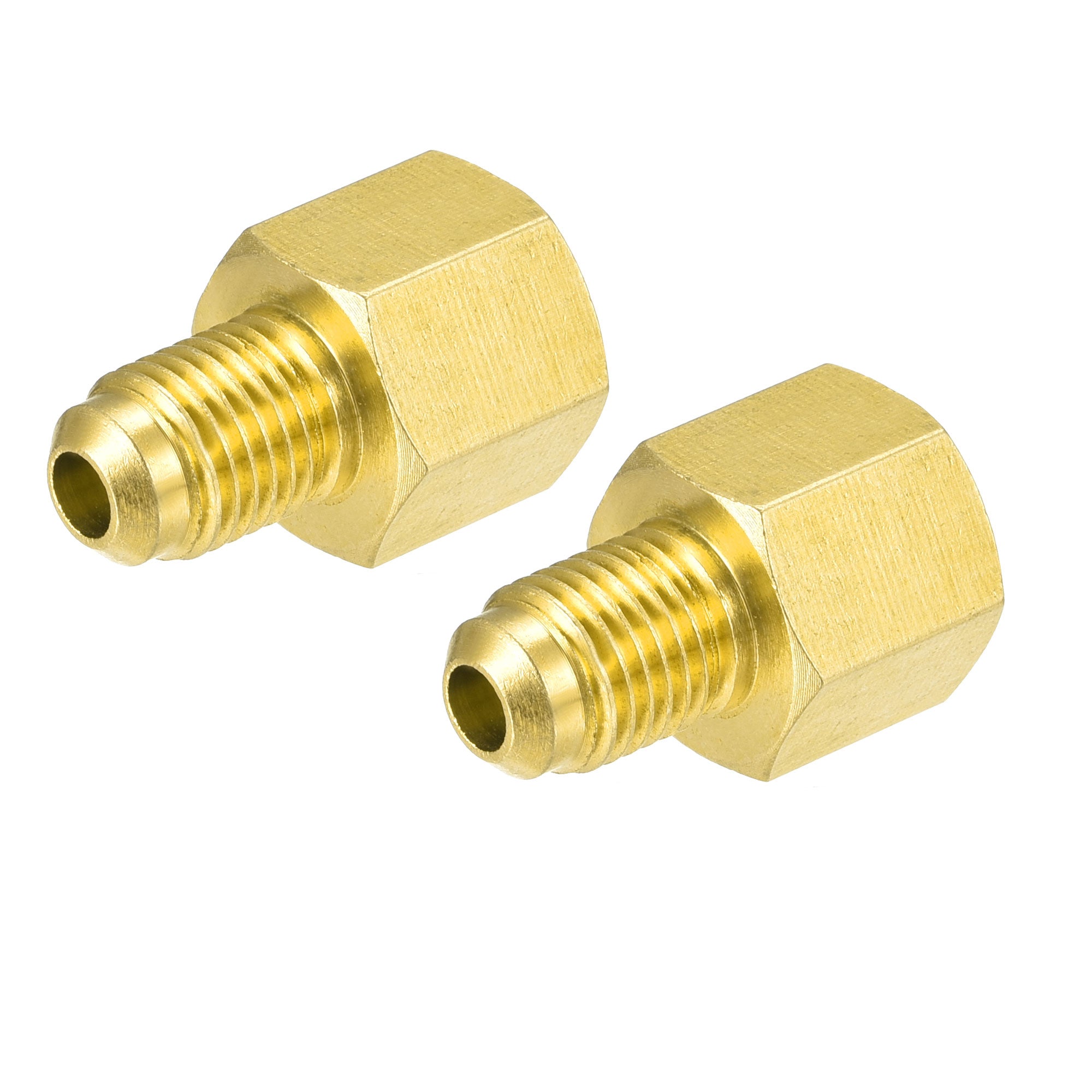 Brass Straight Fitting 1/4SAE Male to 5/16SAE Female Thread Reducing ...