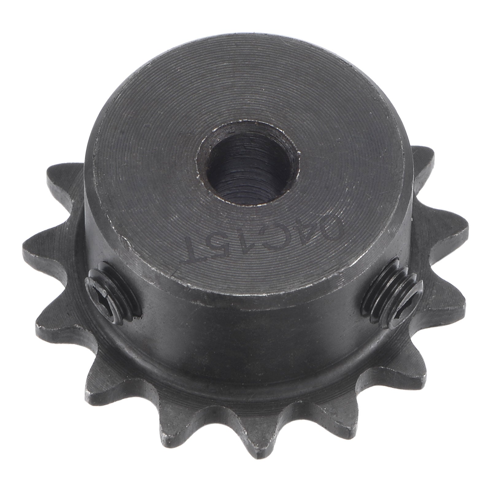 Uxcell 15 Teeth Sprocket 1/4" Pitch, 6mm Bore Carbon Steel with Set ...