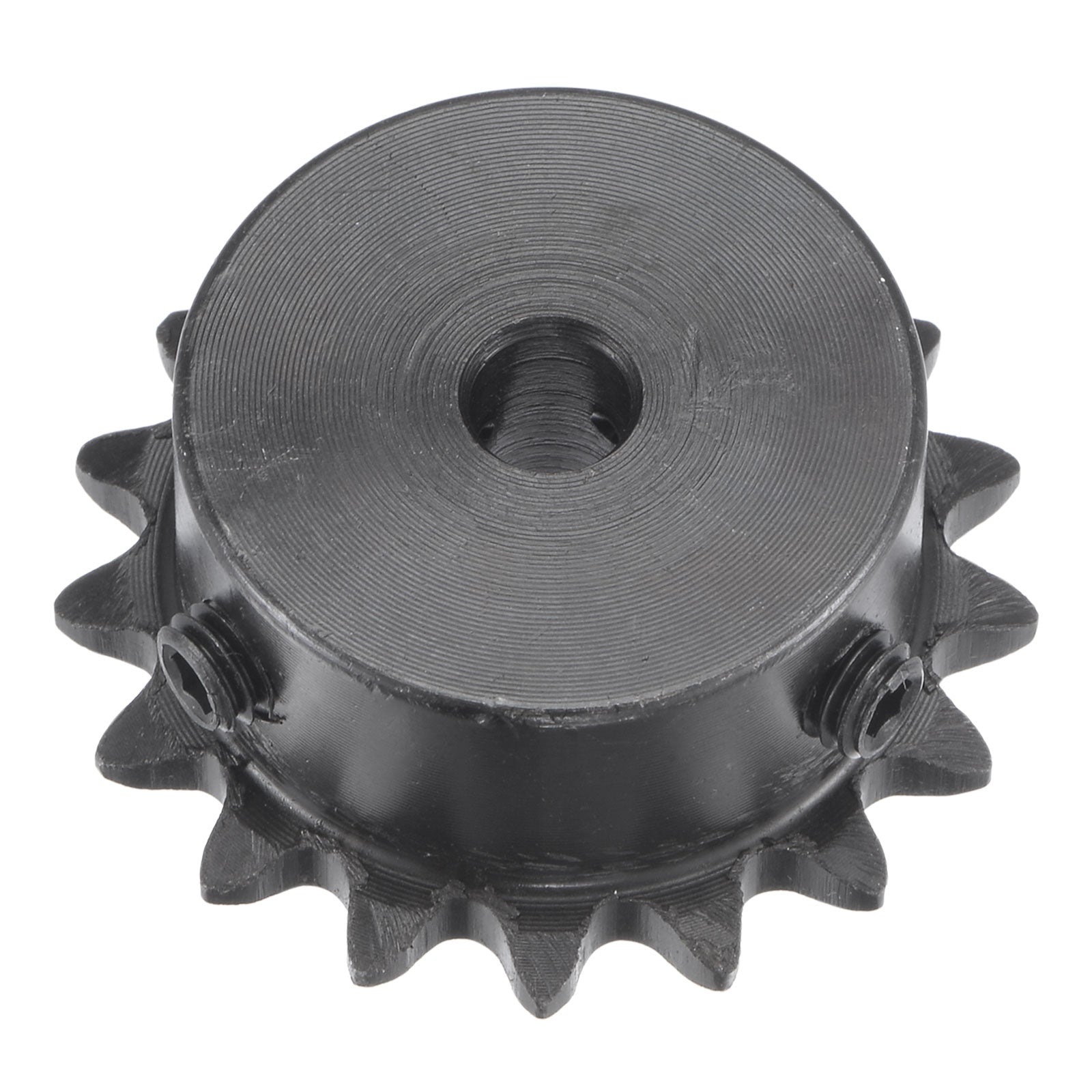 Uxcell 17 Teeth Sprocket 1/4" Pitch, 6mm Bore Carbon Steel with Set ...