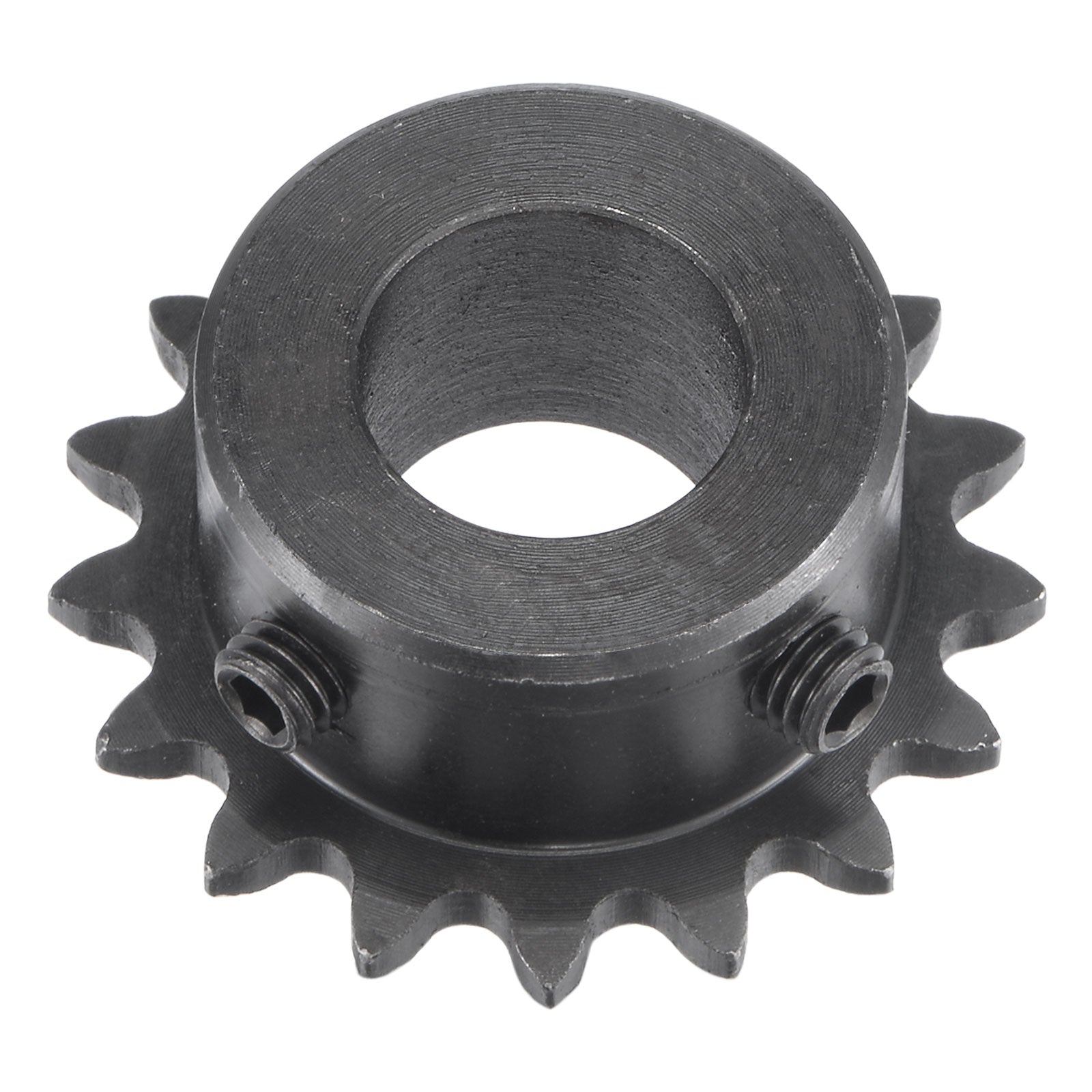 Uxcell 17 Teeth Sprocket 1/4" Pitch, 14mm Bore Carbon Steel with Set ...