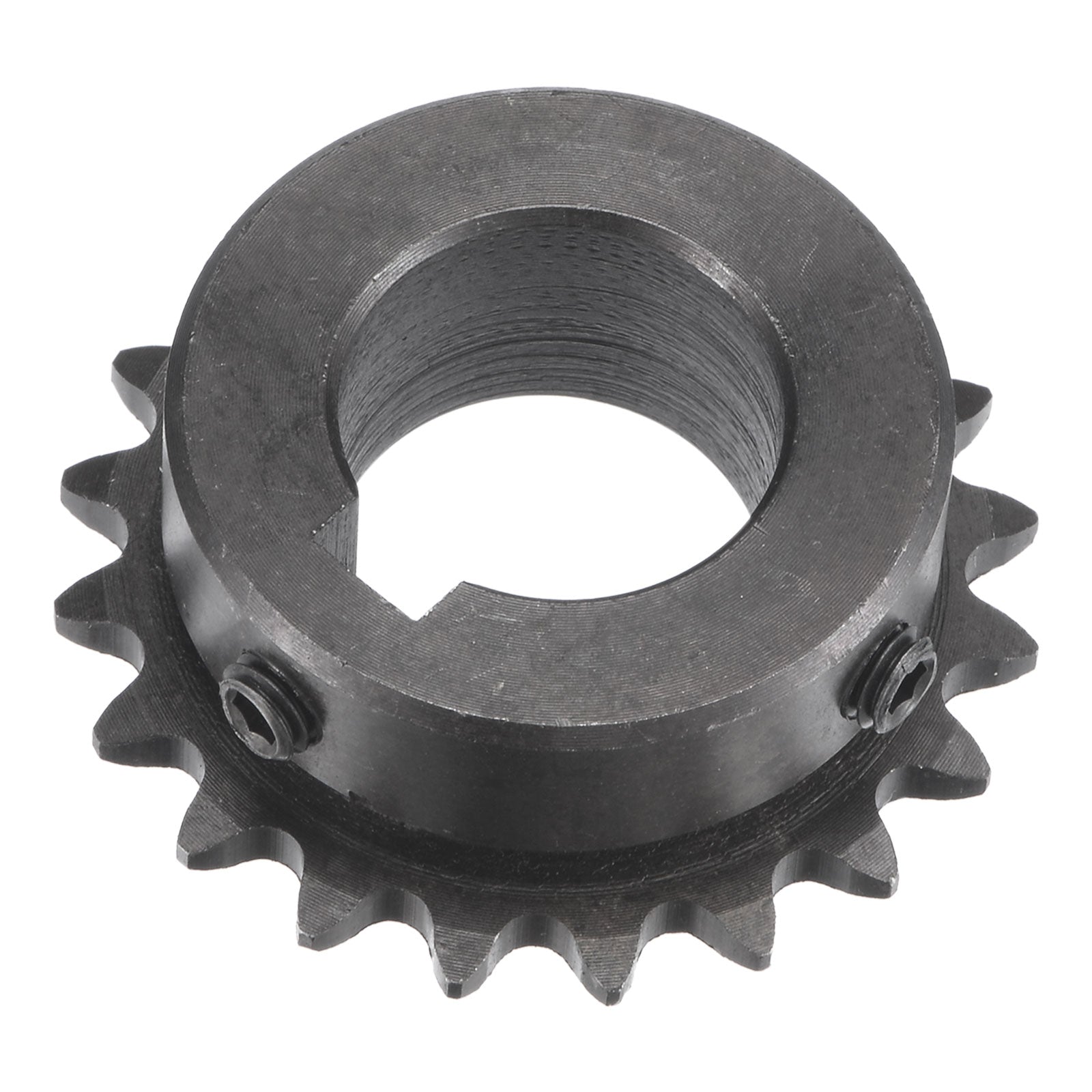 Uxcell 20 Teeth Sprocket 1/4" Pitch, 19mm Bore Carbon Steel, Keyway ...