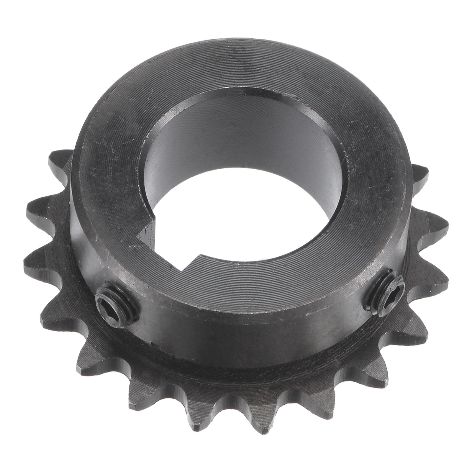 Uxcell 20 Teeth Sprocket 1/4" Pitch, 20mm Bore Carbon Steel, Keyway ...