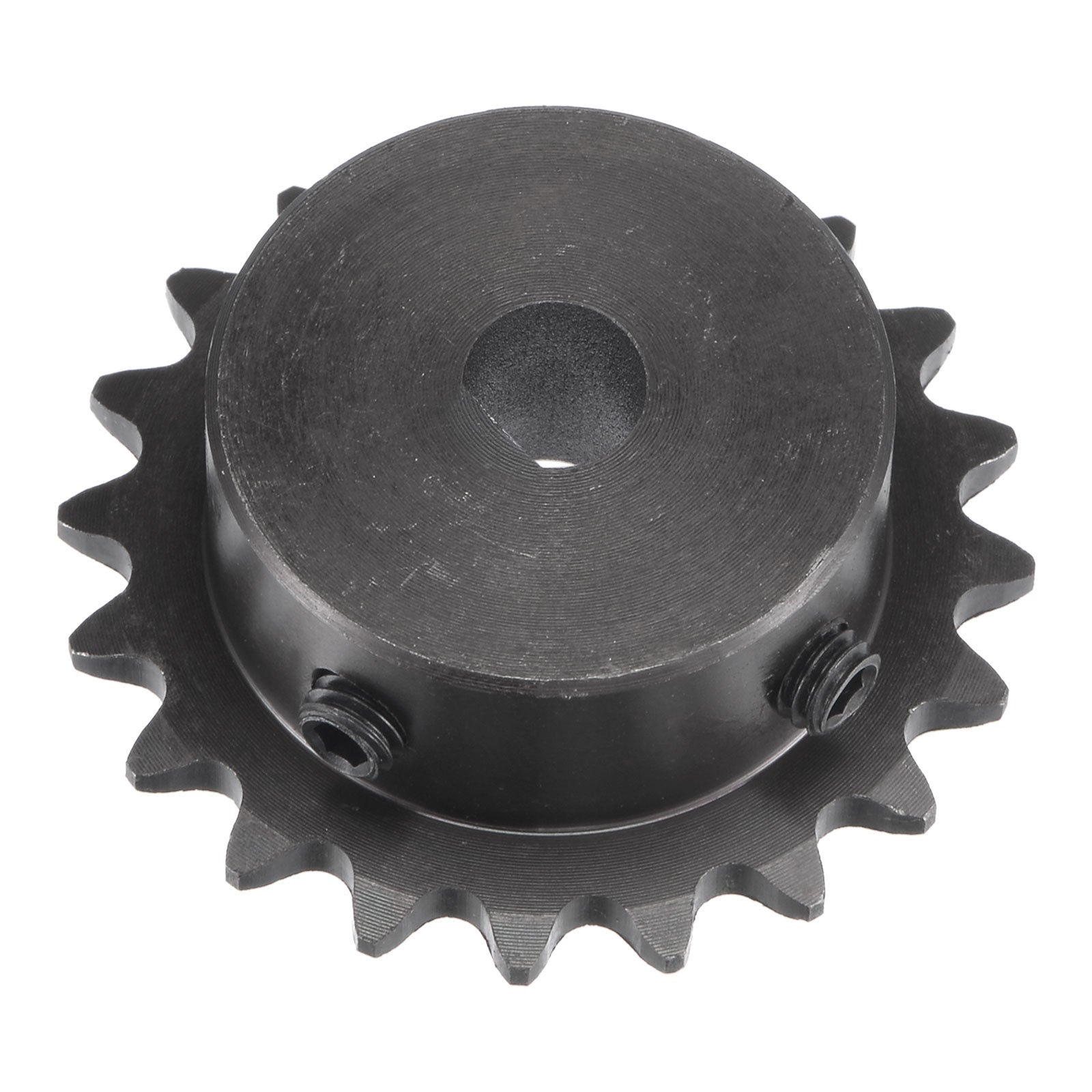Uxcell 20 Teeth Sprocket 1/4" Pitch, 8 x 7mm Bore Carbon Steel with Set ...