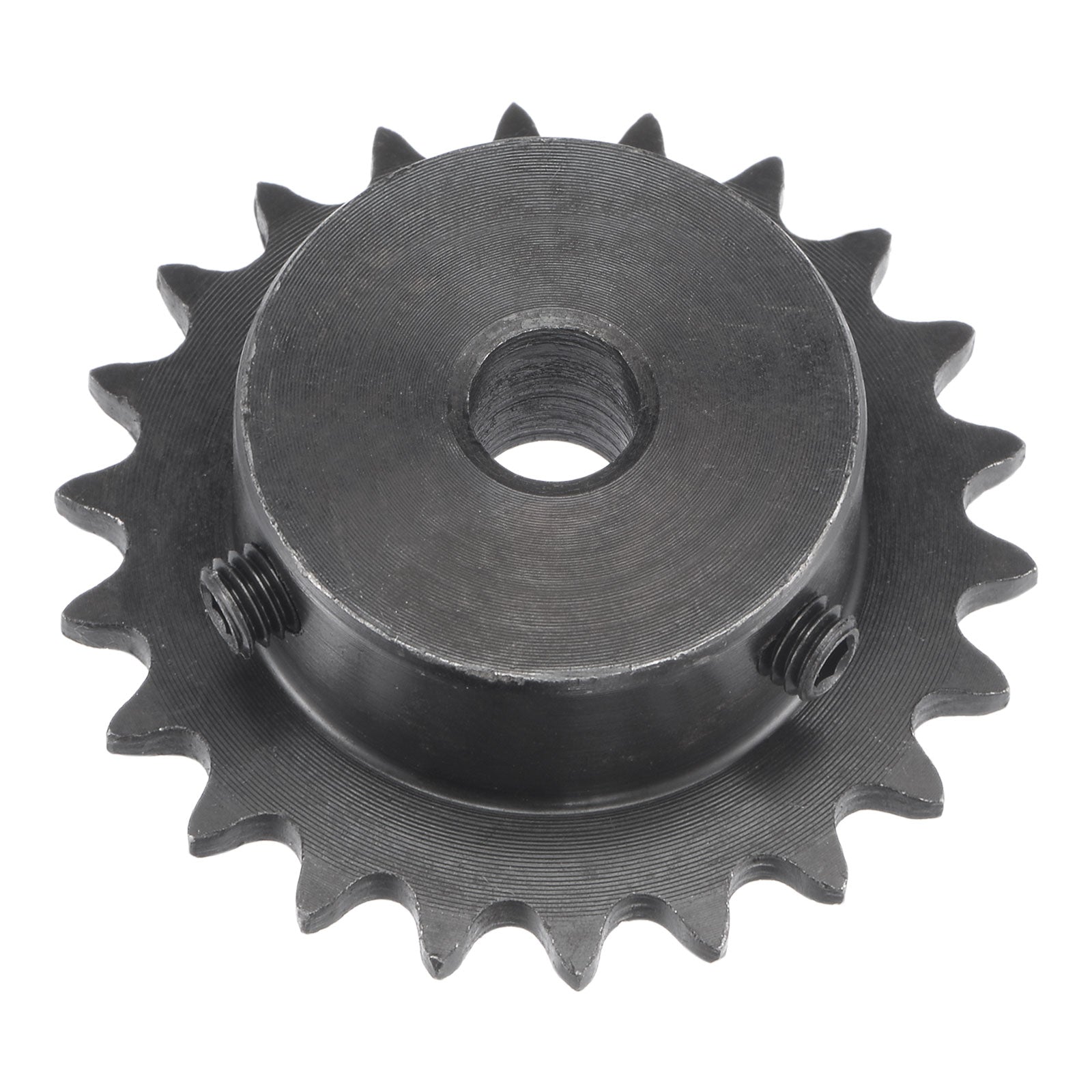 Uxcell 22Teeth Sprocket 1/4" Pitch, 8mm Bore Carbon Steel with Set ...