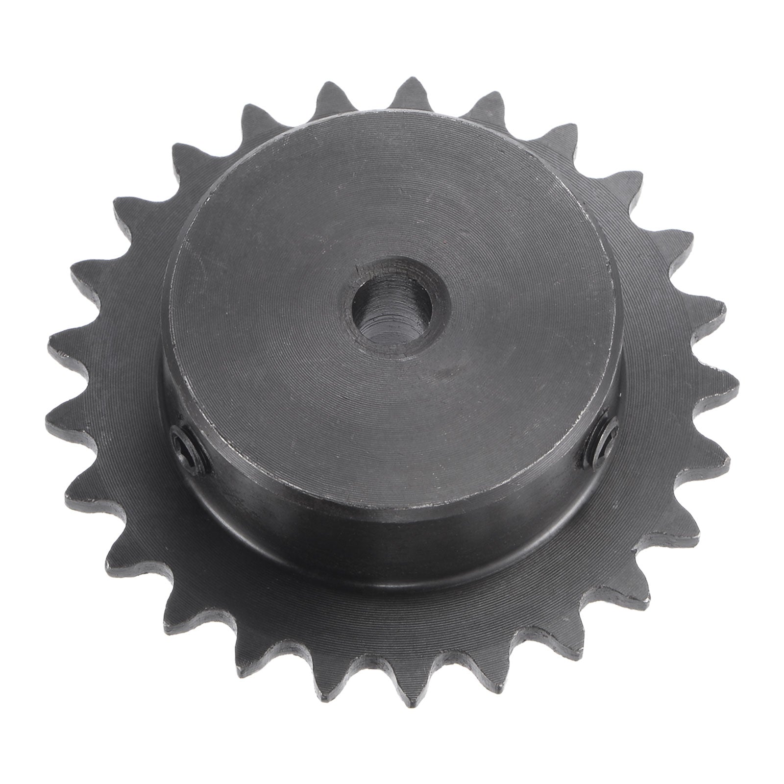 Uxcell 25 Teeth Sprocket 1/4" Pitch, 6mm Bore Carbon Steel with Set ...