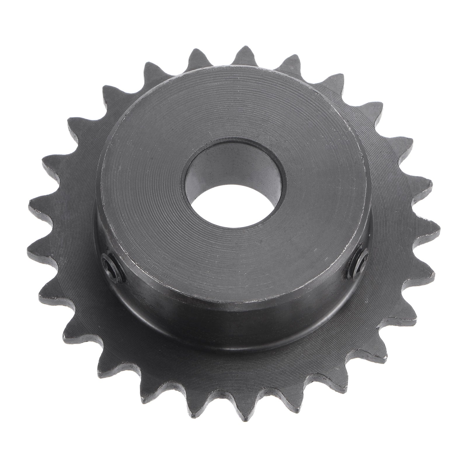 Uxcell 25 Teeth Sprocket 1/4" Pitch, 12mm Bore Carbon Steel with Set ...