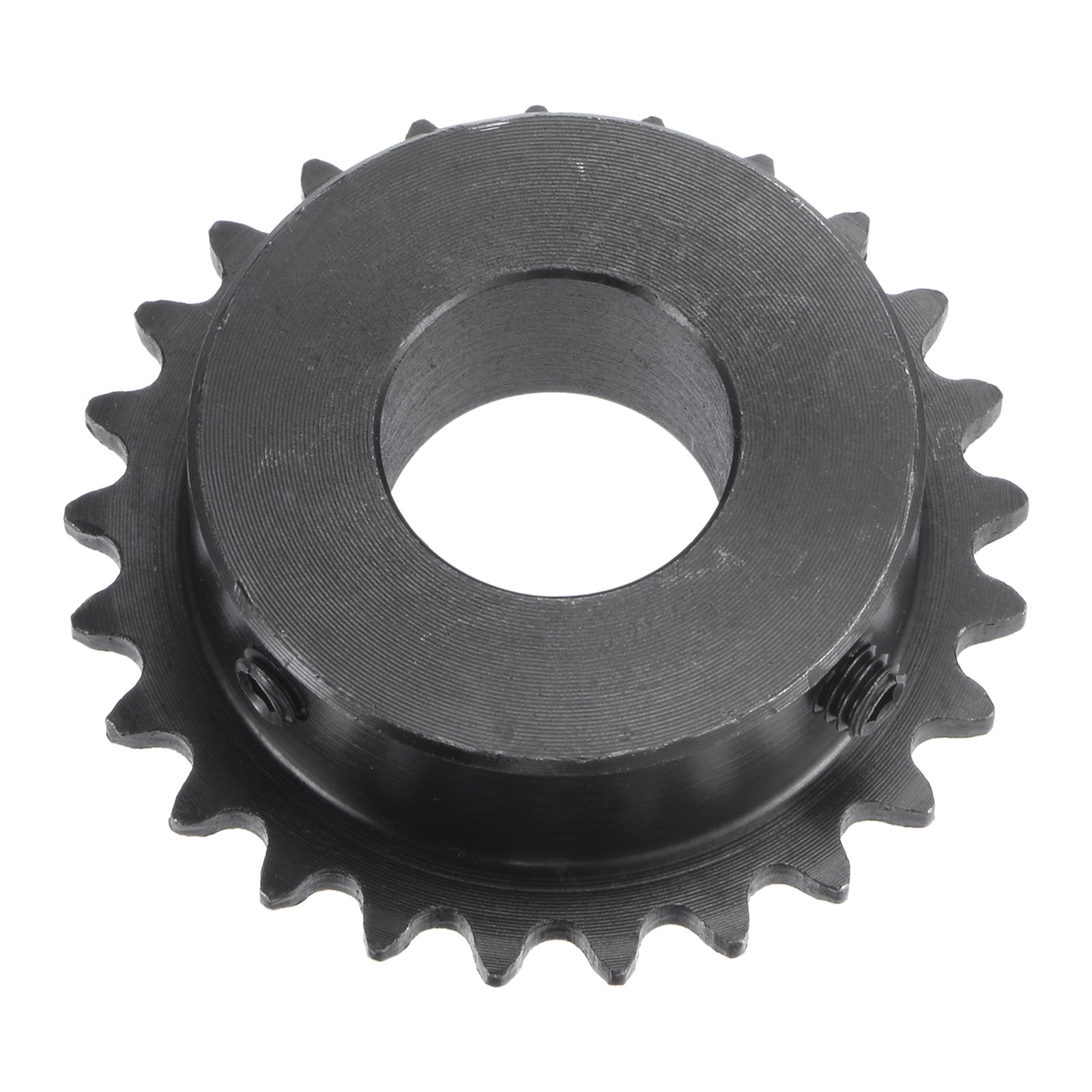 Uxcell 25 Teeth Sprocket 1/4" Pitch, 19mm Bore Carbon Steel with Set ...