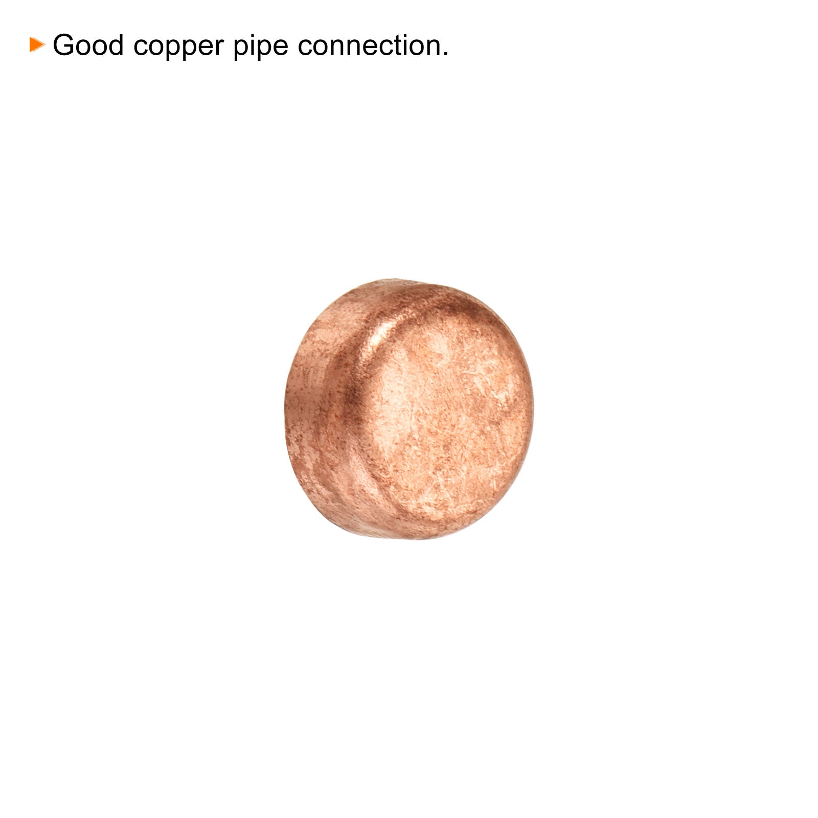 Copper End Cap Pipe Fitting Sweat Plug Connection 9.52mm(3/8") ID for ...