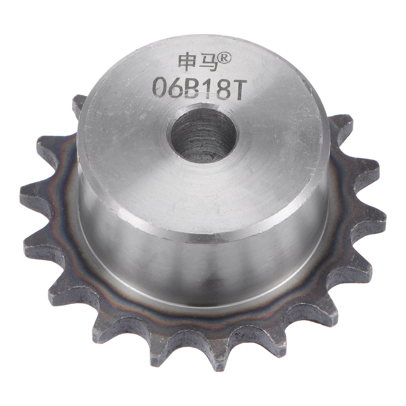 Uxcell 18 Teeth Sprocket Single Strand 3/8" Pitch, 10mm Bore Carbon ...