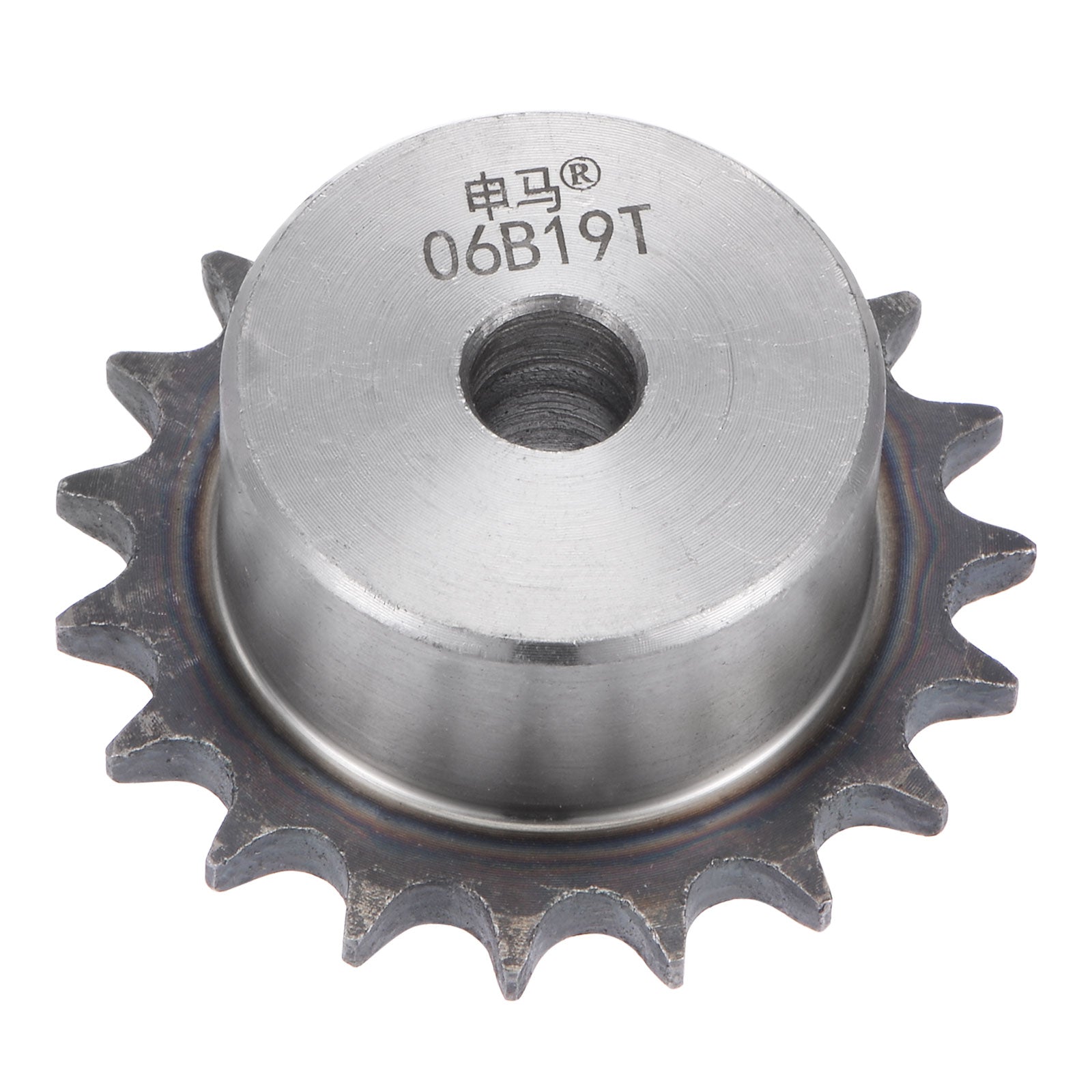 Uxcell 19 Teeth Sprocket Single Strand 3/8" Pitch, 10mm Bore Carbon ...