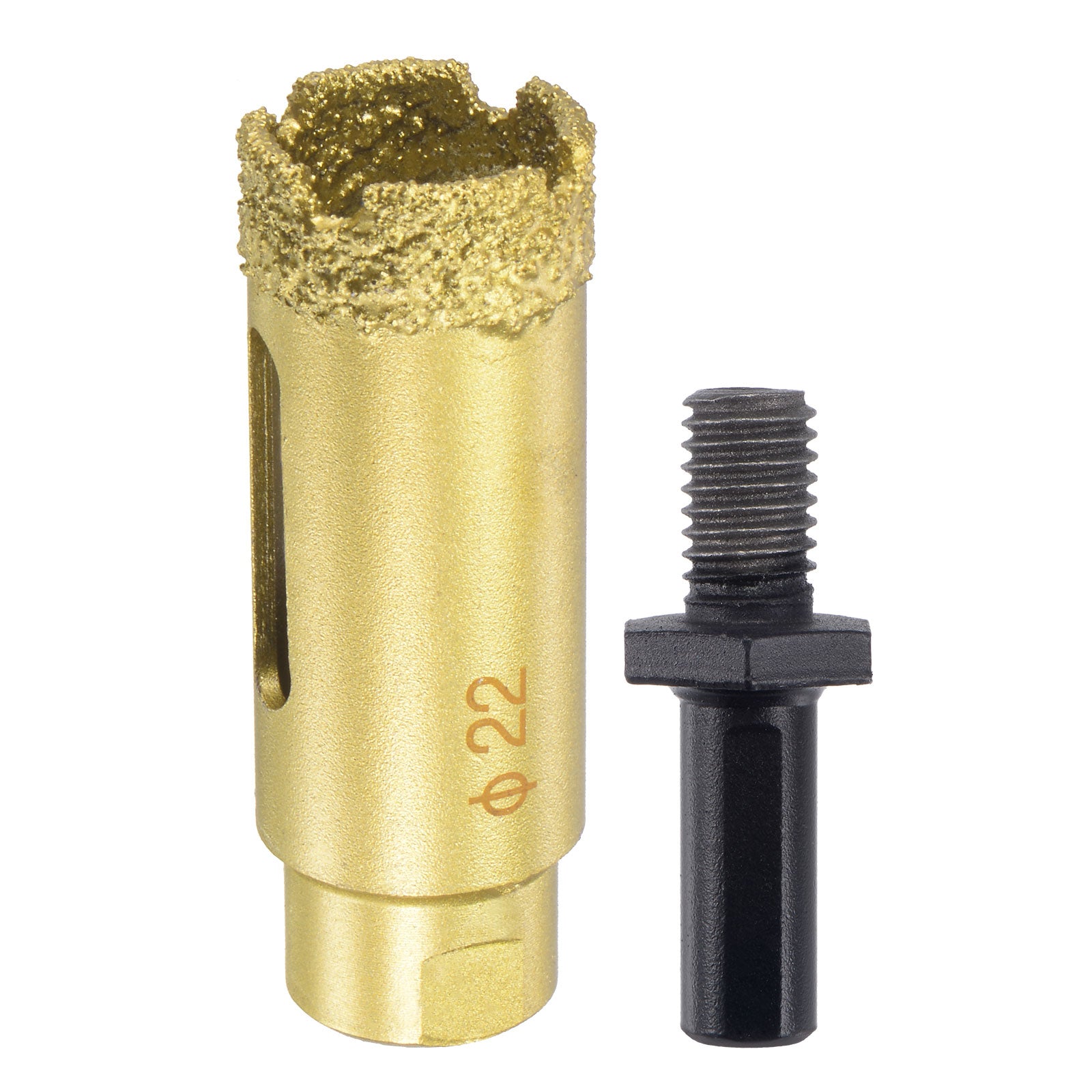 Uxcell 22mm Brazed Diamond Core Drill Bits with M10 Arbor Adapter for ...