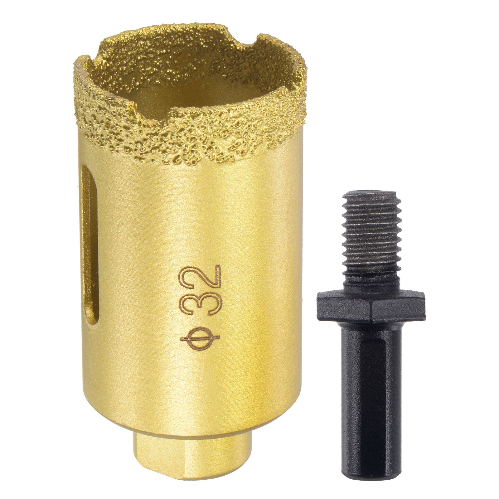 Uxcell 32mm Brazed Diamond Core Drill Bits with M10 Arbor Adapter for ...